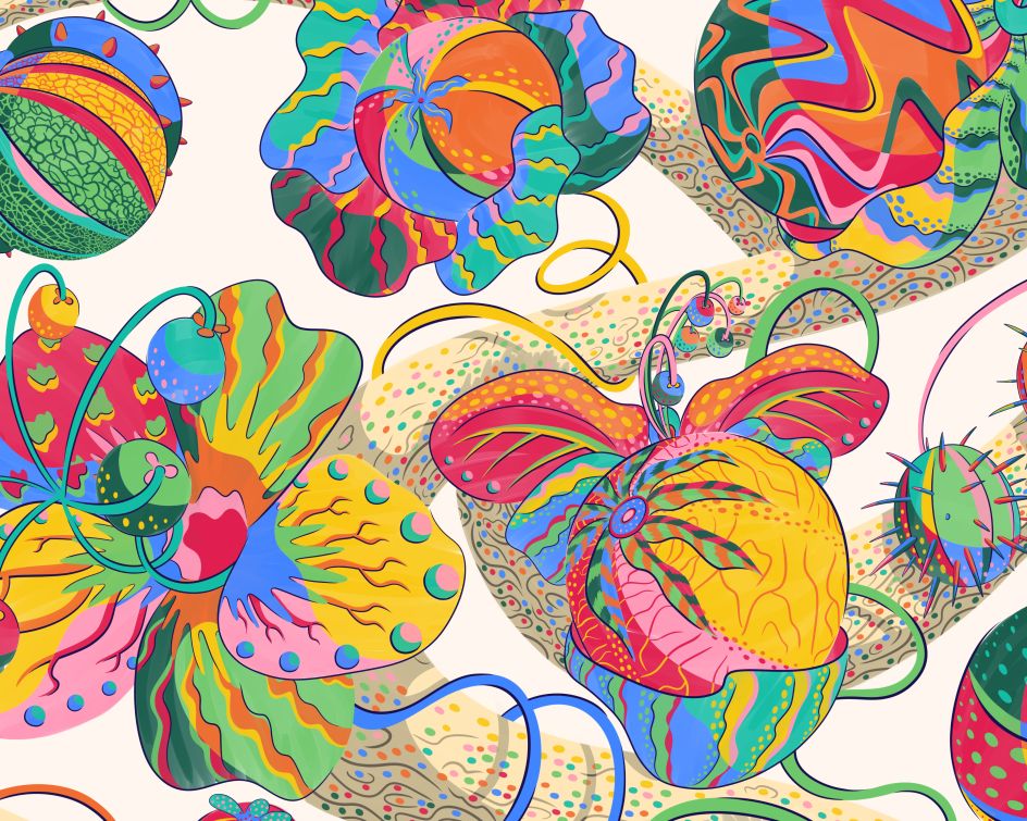 Sam Wilde's complex patterned worlds explore the tension between ...