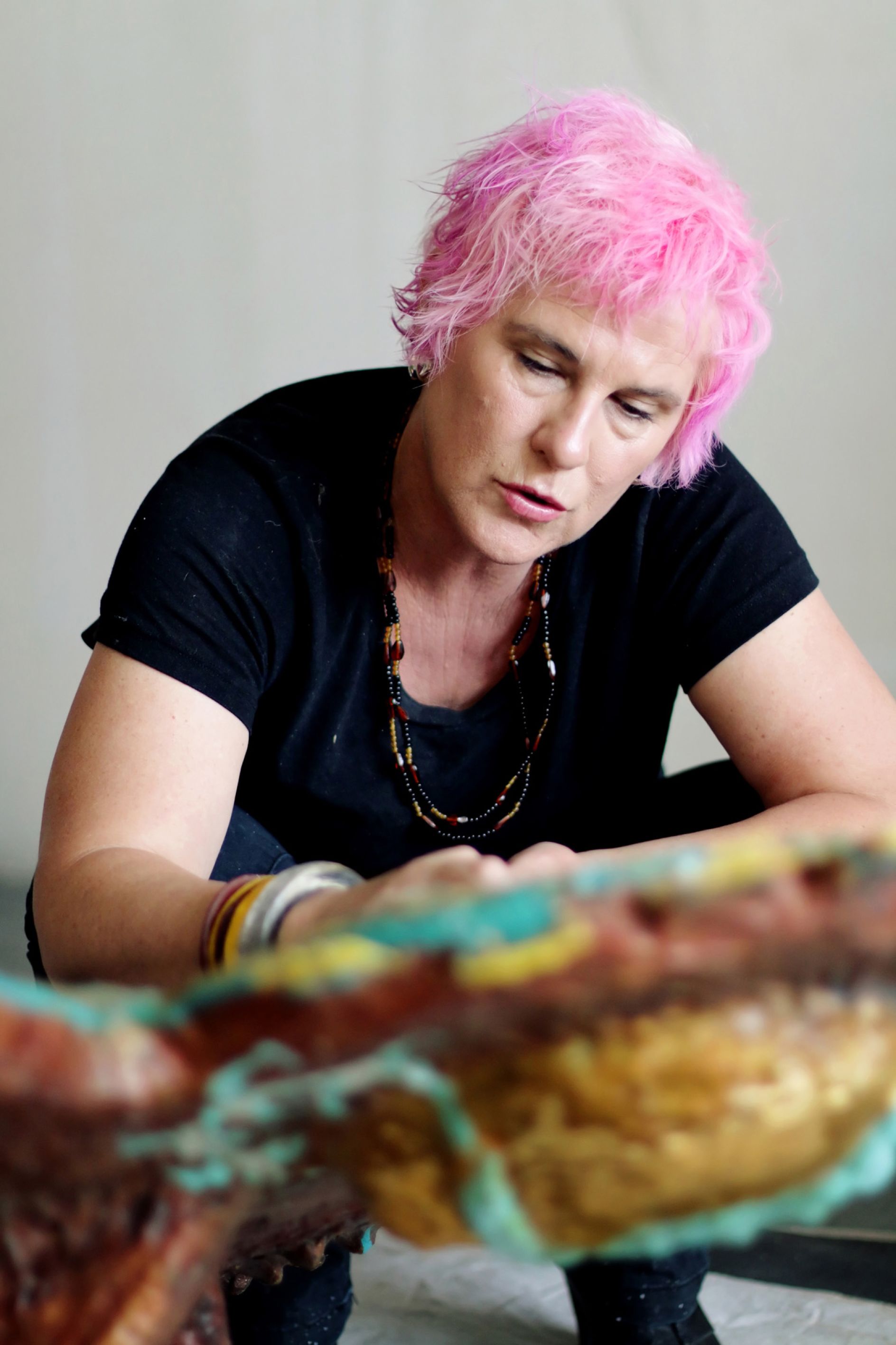 Artists Kaye Freeman & Cybele Rowe as The Love Armada on Los Angeles ...