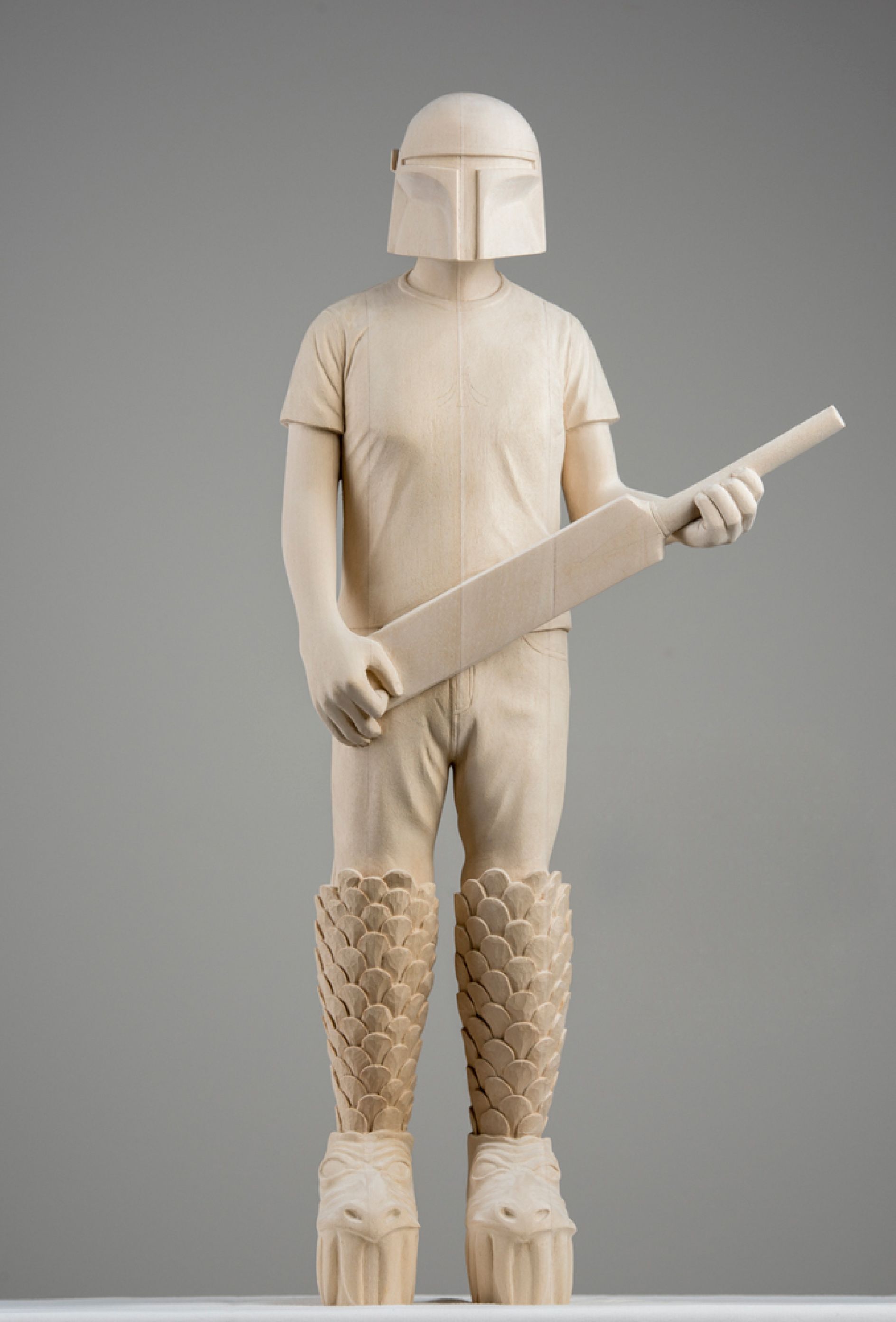 Wooden sculptures of twisted human forms by artist Paul Kaptein ...
