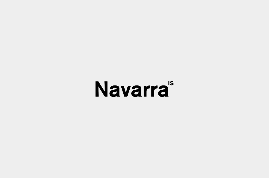 Navarra's minimalist yet bold studio identity based on an intricate ...