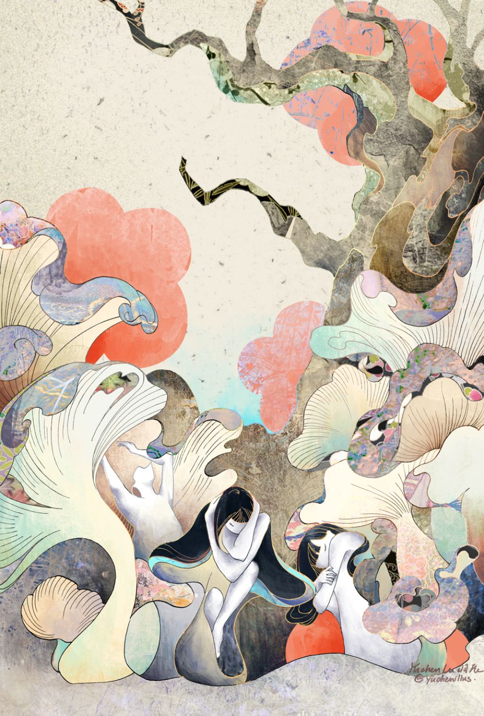 Yuchen Lu creates dreamlike illustrations inspired by Greek mythology ...