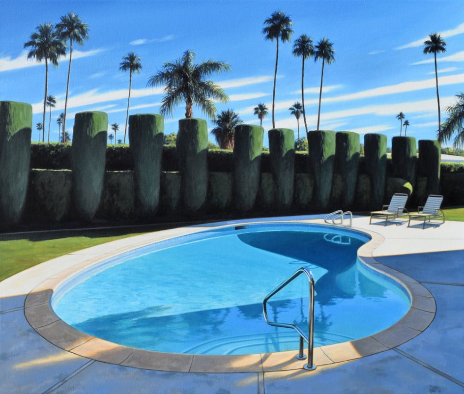 Danny Heller's stylish paintings of Palm Springs could be mistaken for ...