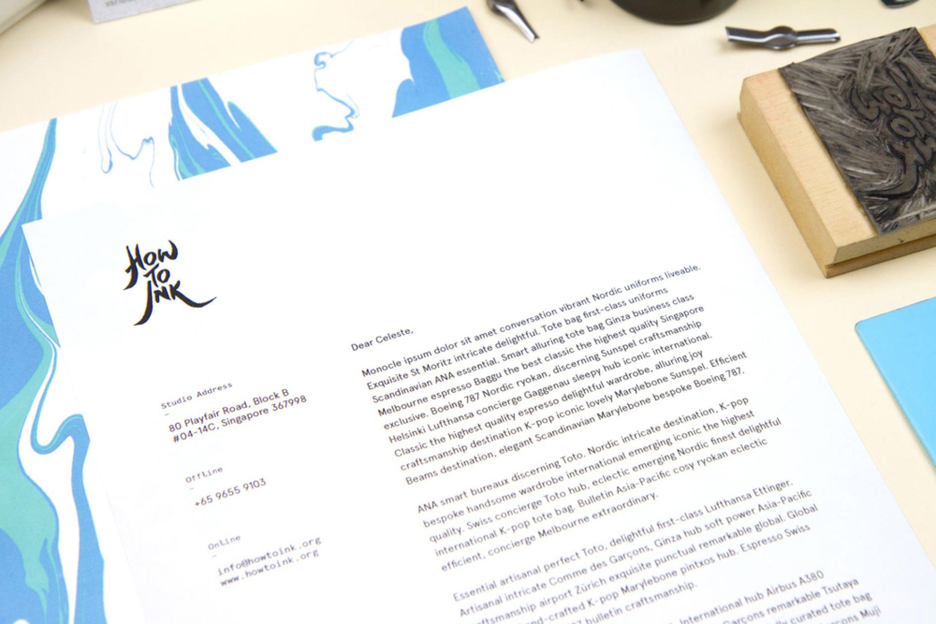 How to Ink: A crafted brand identity fit for a Singapore printmaking ...
