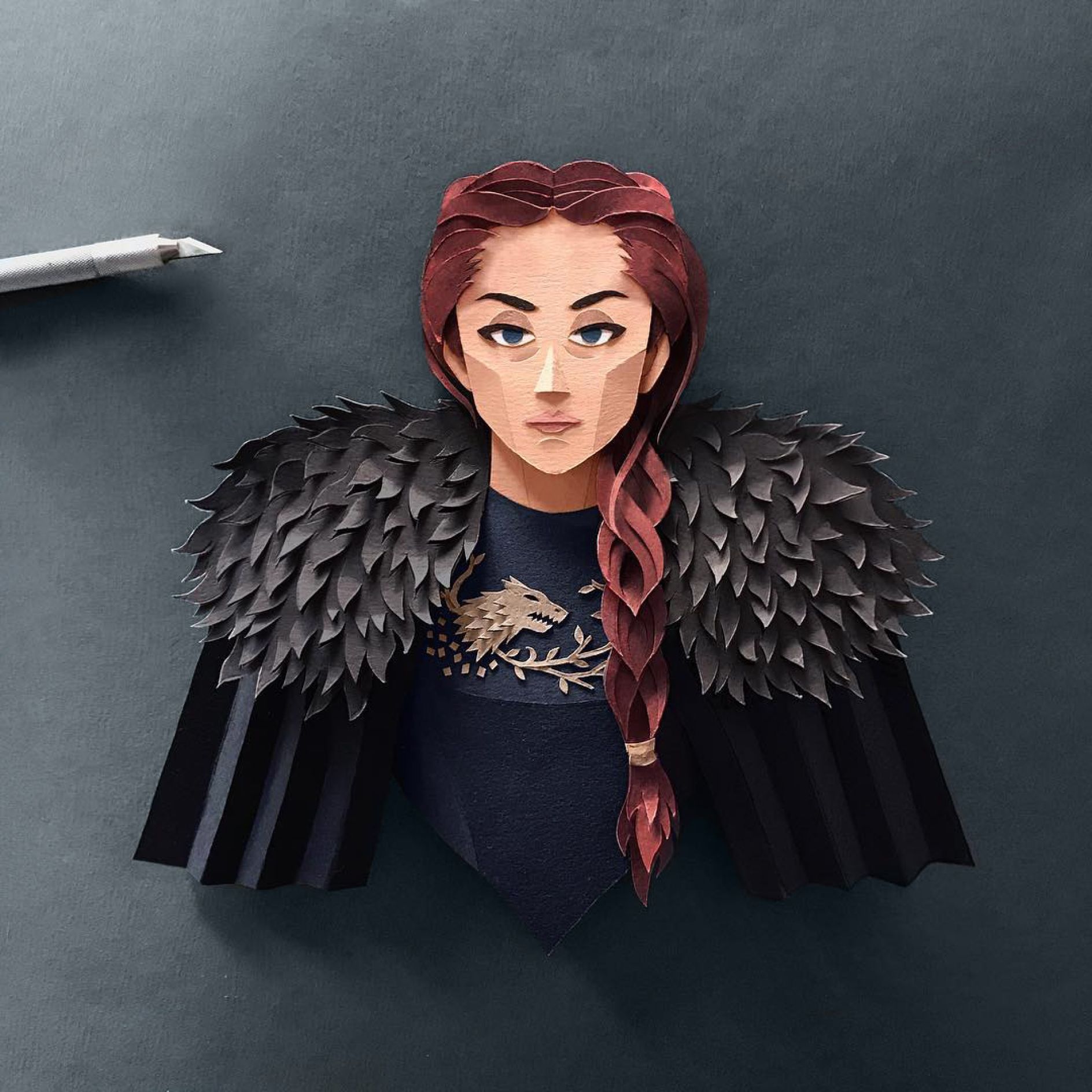 Intricate papercut portraits of our favourite Game of Thrones ...