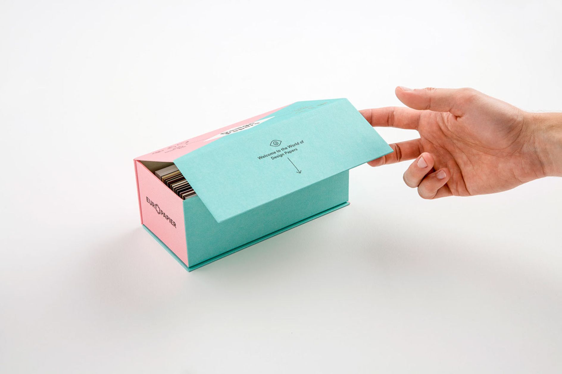 Two tones, two sets of symbols creates an appealing paper catalogue for ...