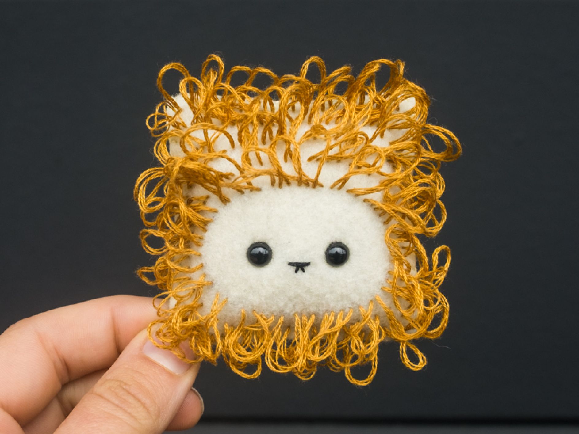 Felt Faces: Artist Becky Margraf crafts 100 little faces for 100 ...