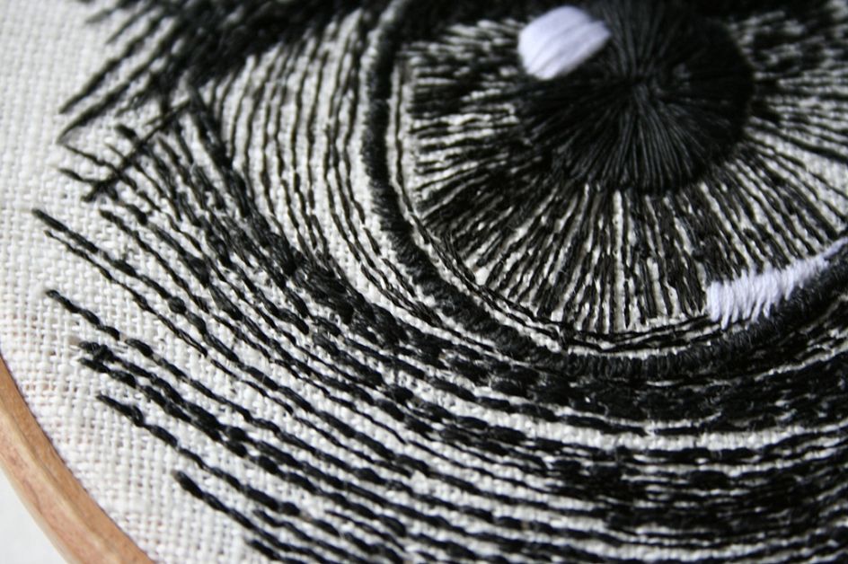 Eye of the Needle: Artist embroiders stunning textile illustrations of ...