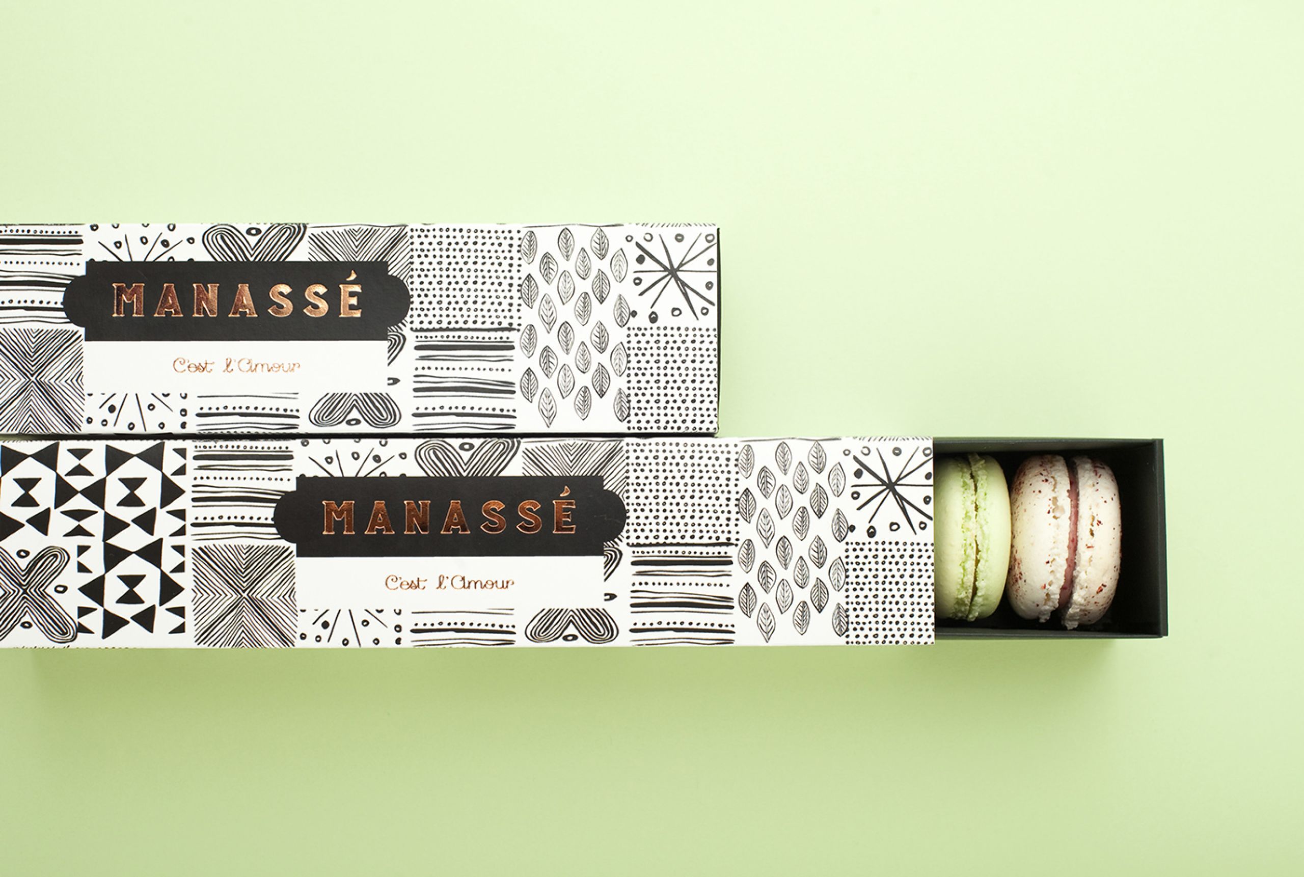 Manassé's branding sports pastry inspired palette that looks good ...
