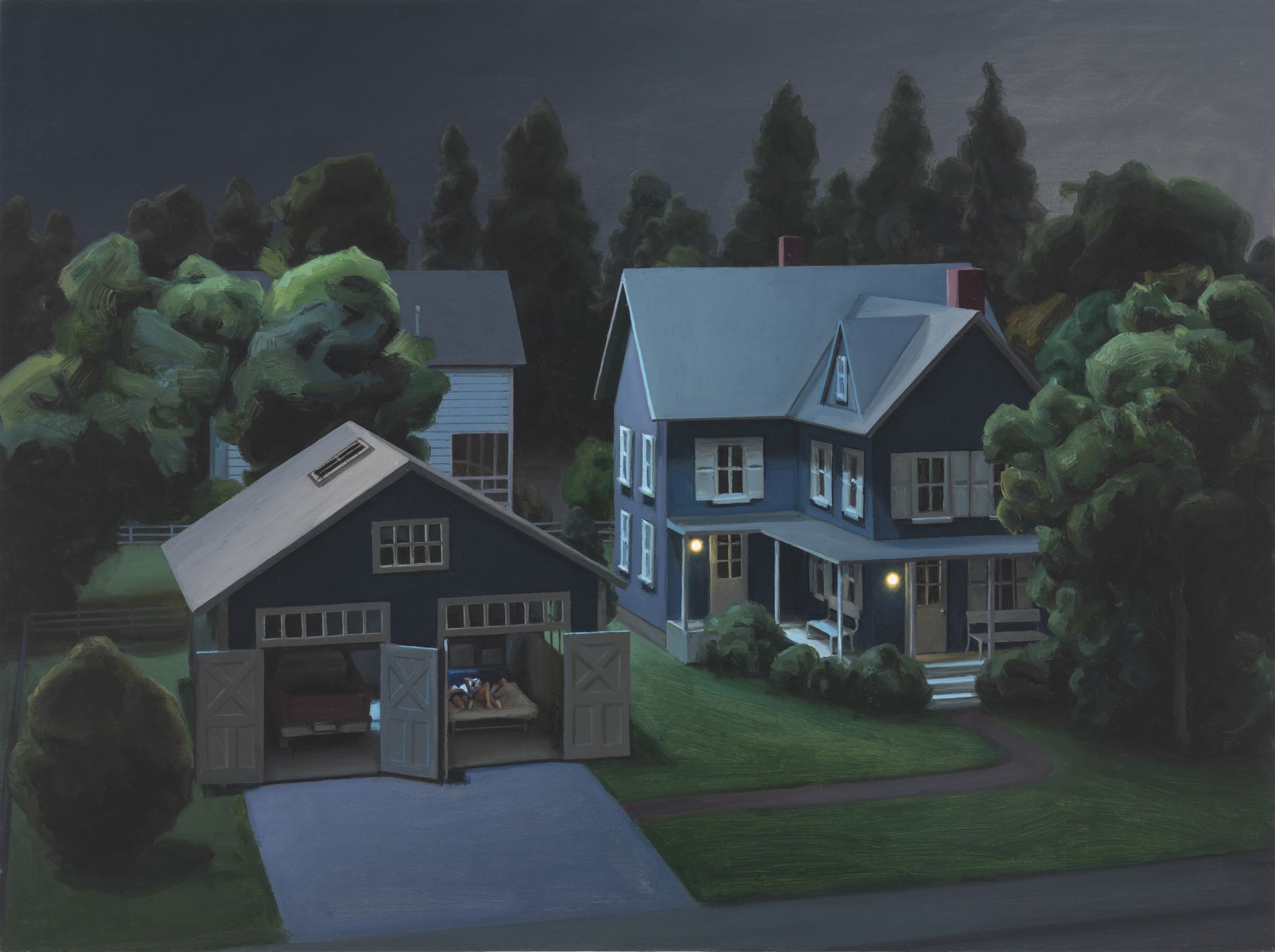 Amy Bennett's paintings of Small Town America based on reconstructed ...