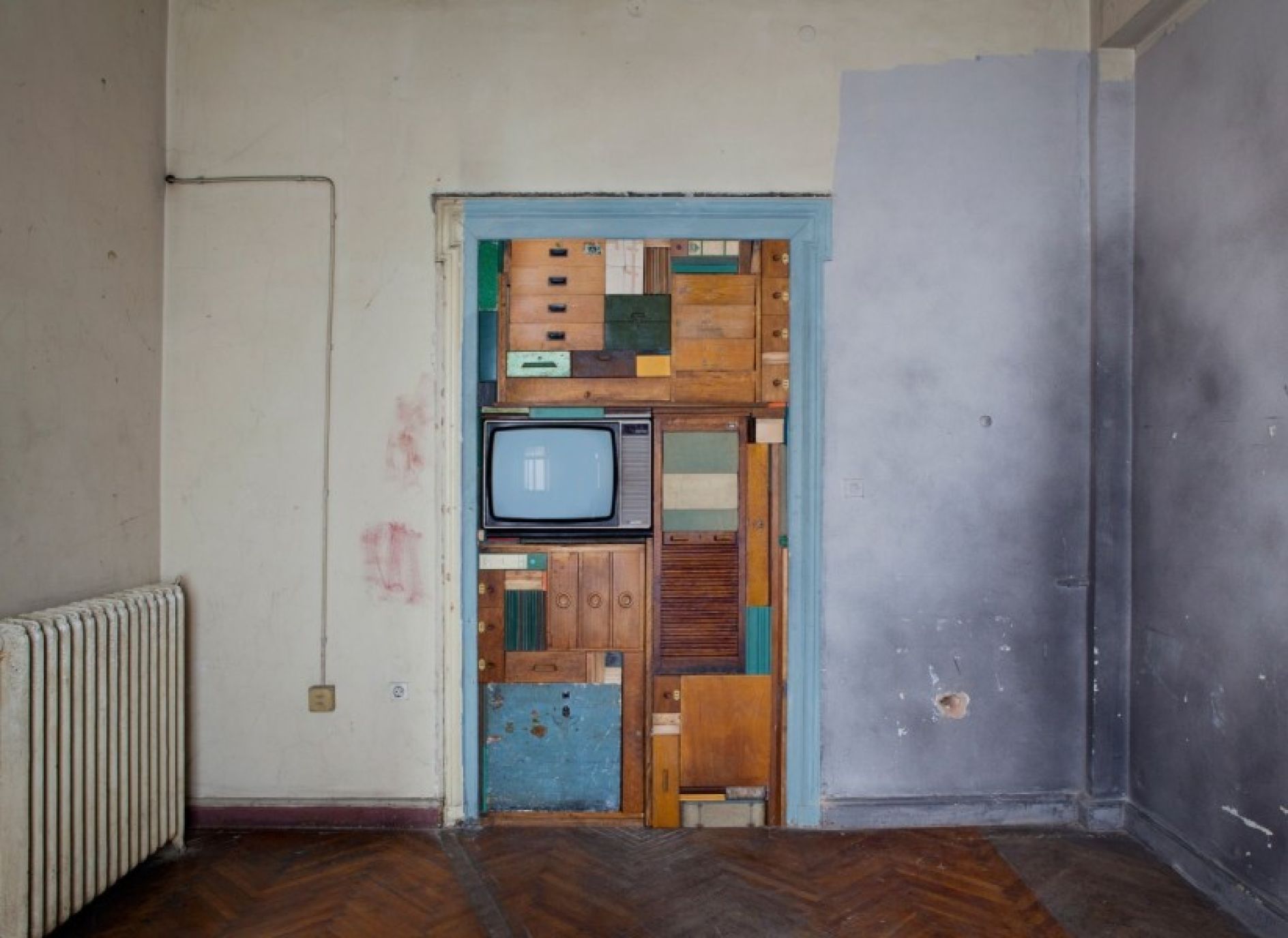 Giant Tetris-inspired stacked sculptures made out of everyday objects ...