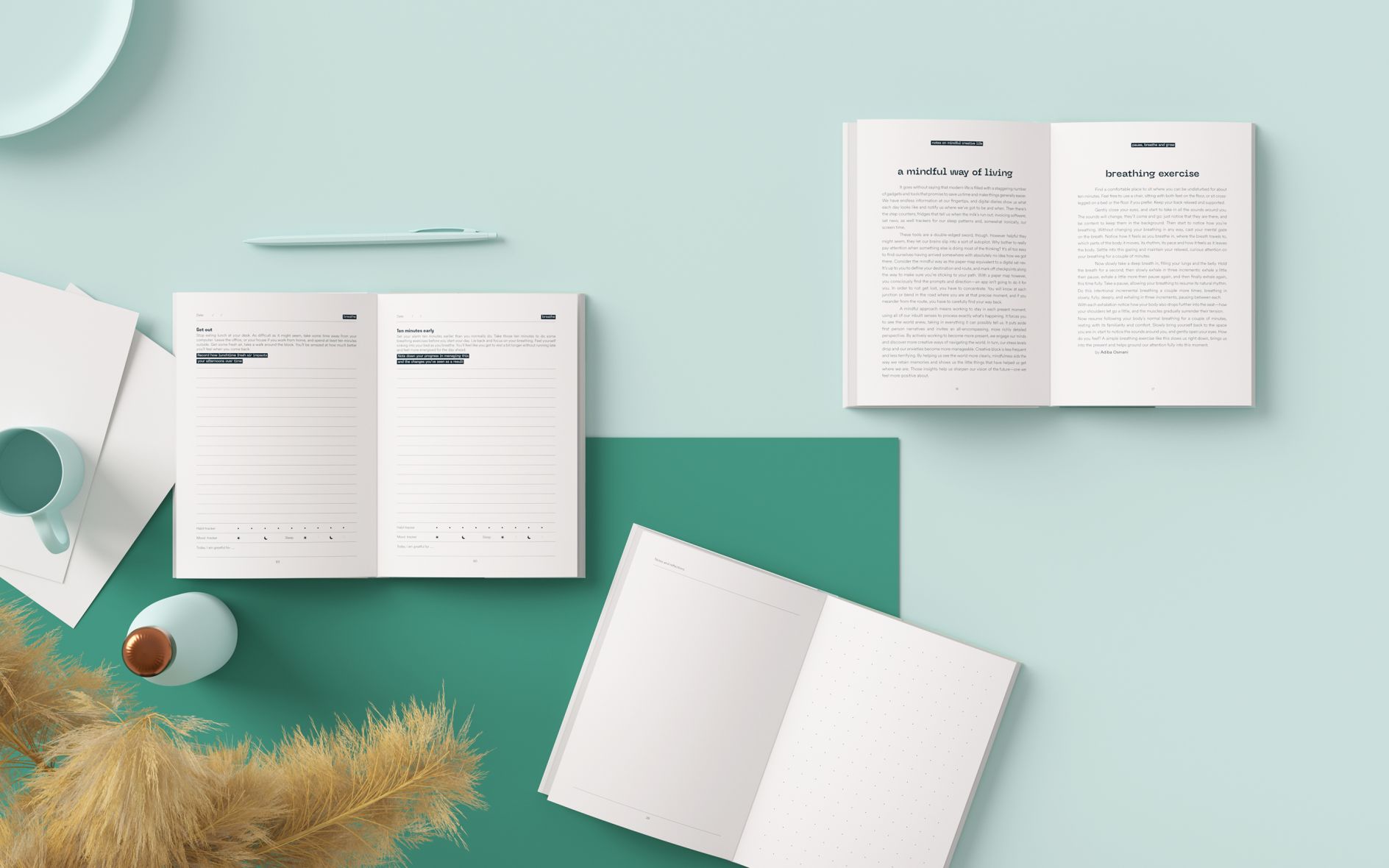 Pause, Breathe and Grow with a mindfulness journal for creatives ...