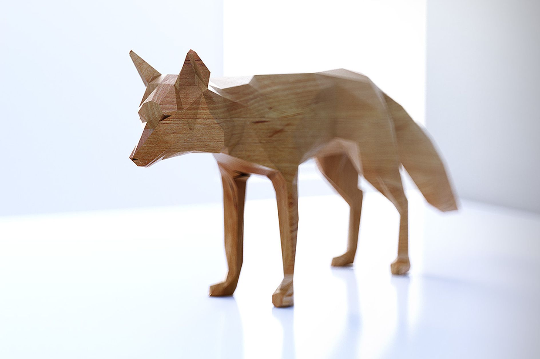 PolyWood: Clever concepts of wooden toy animals rendered in polygons ...