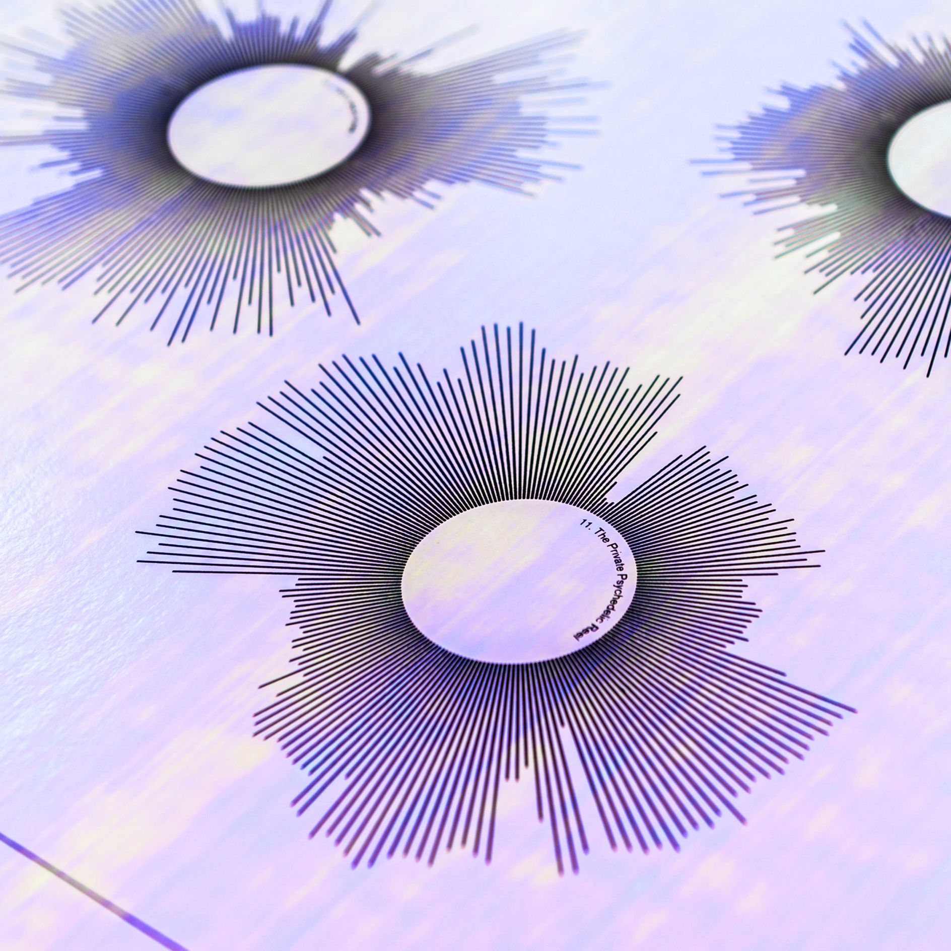 Holographic soundwave artworks that visualise classic dance music ...