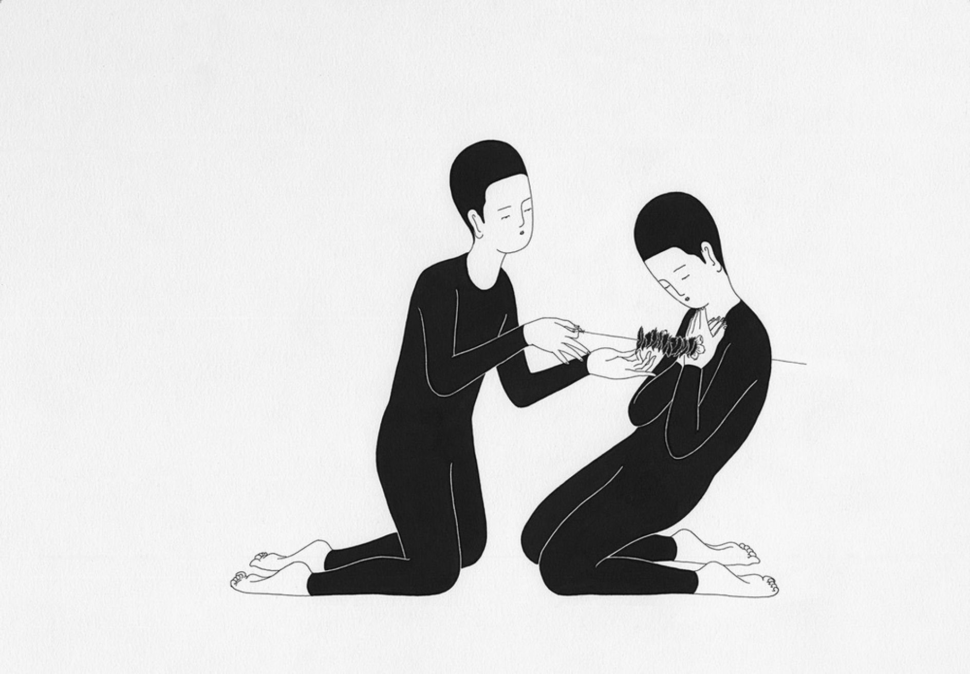 Moonassi: Melancholy illustrations react to the musings of everyday ...