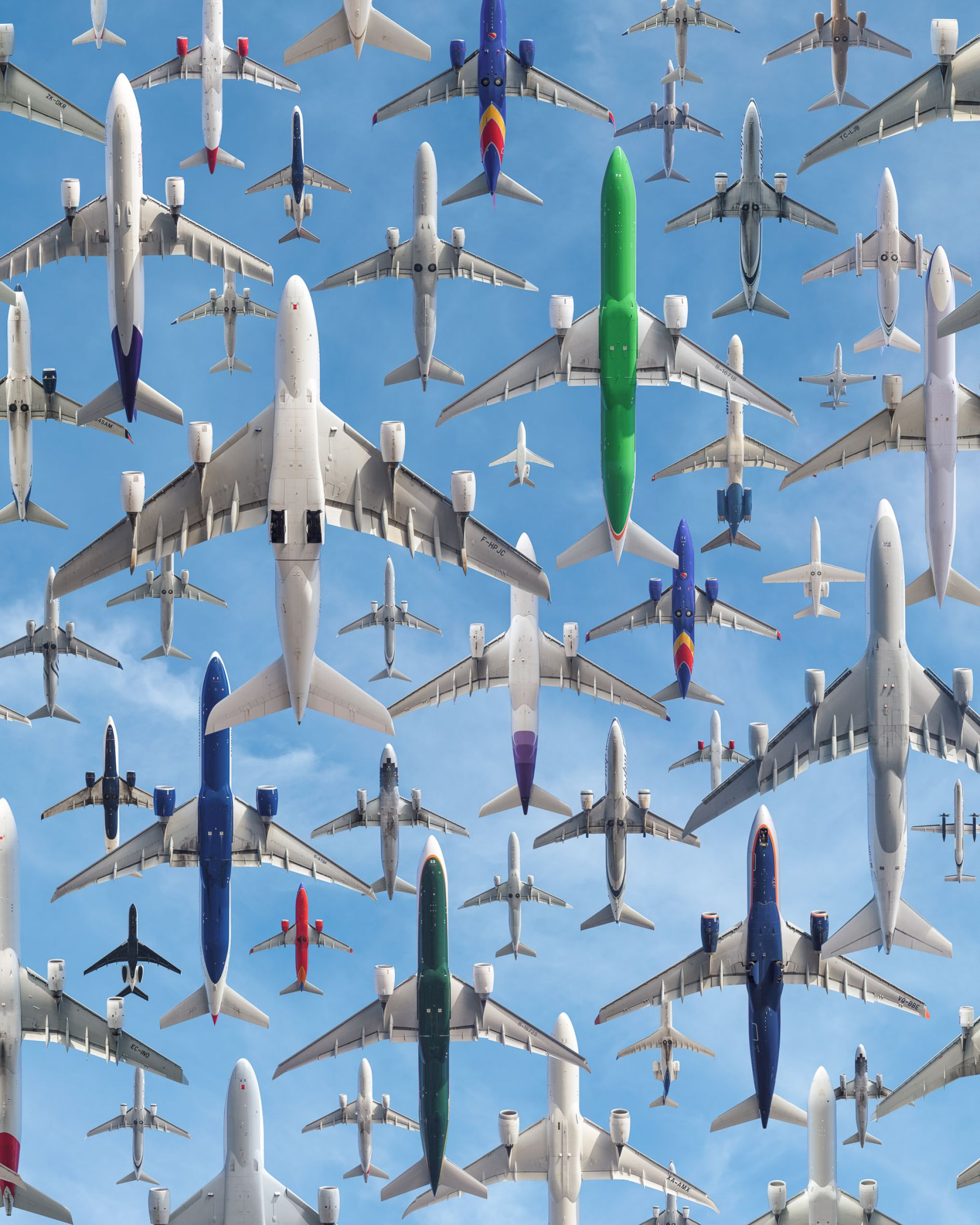 Airportraits: Photographer documents the flight paths of the world's ...