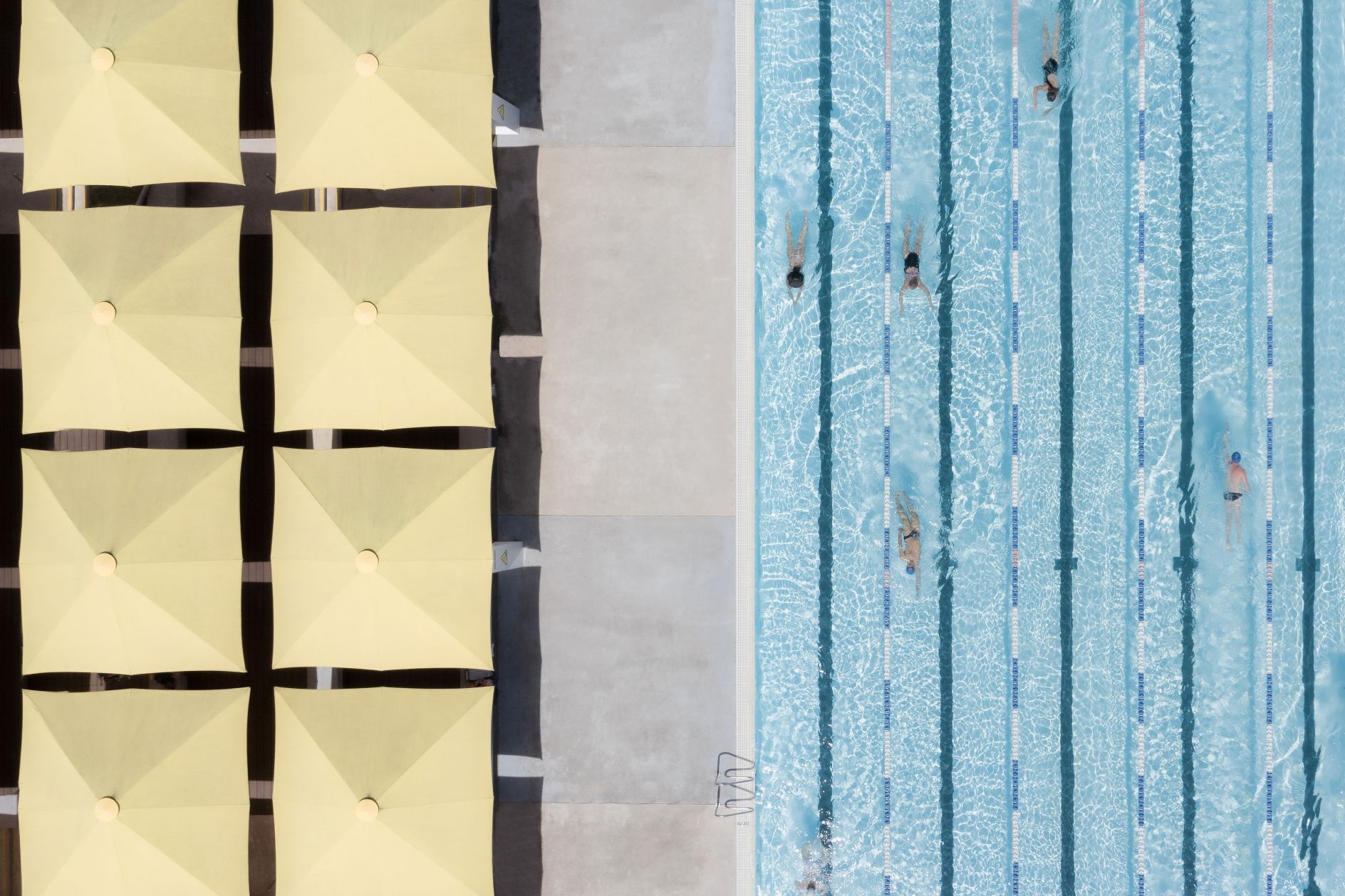 The beauty of swimming pools captured from above by aerial photographer ...