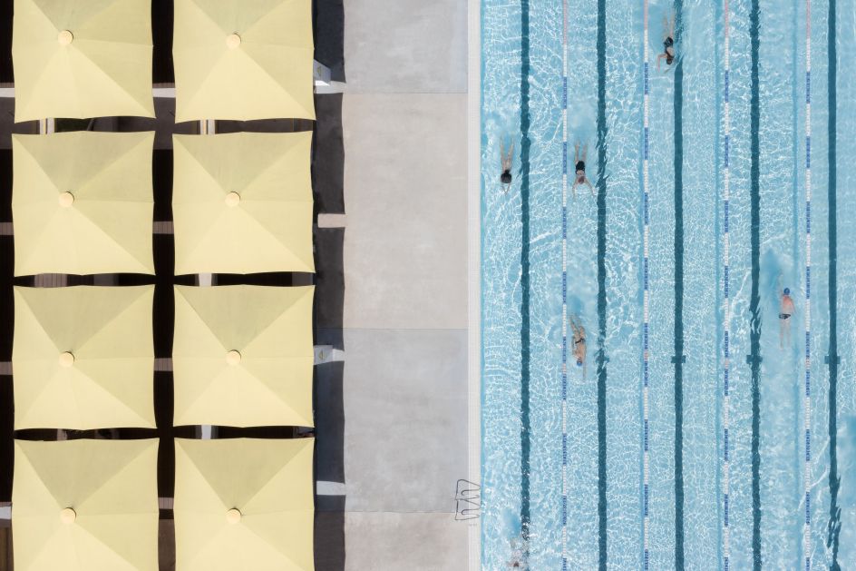 The beauty of swimming pools captured from above by aerial photographer ...