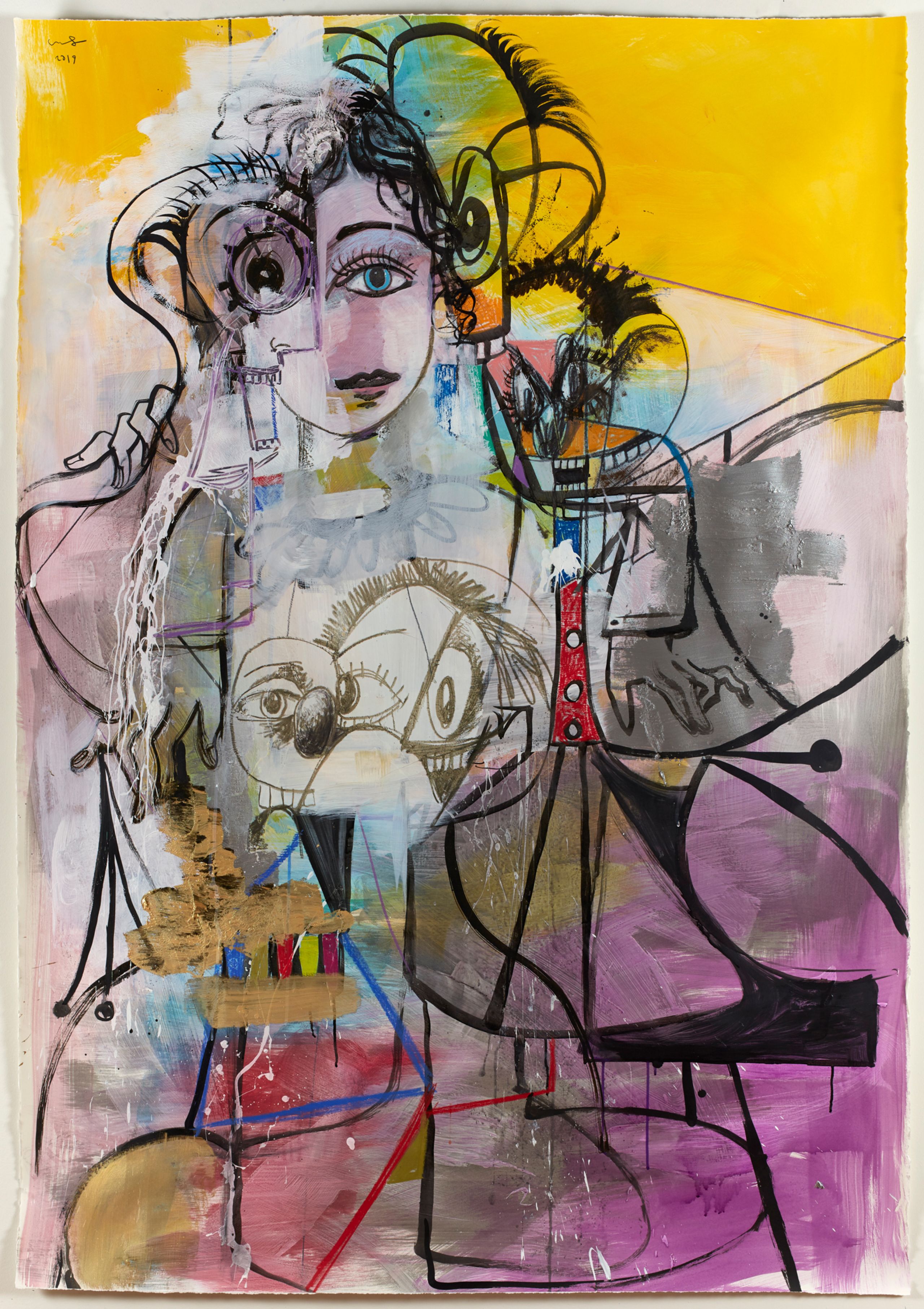 George Condo's Cubism portrait paintings reveal multiple states of joy ...
