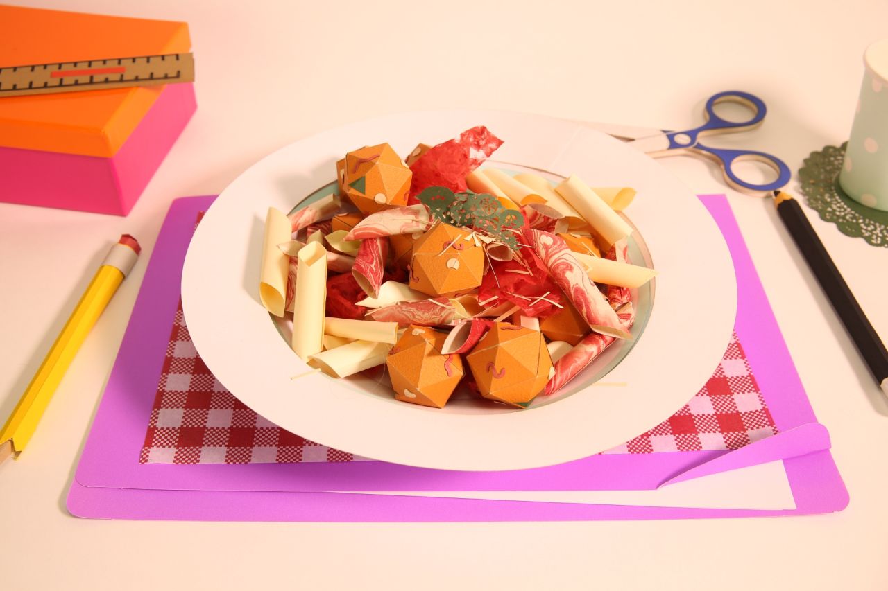 Papermeal: Melbourne's Yelldesign crafts paper food to animate full ...
