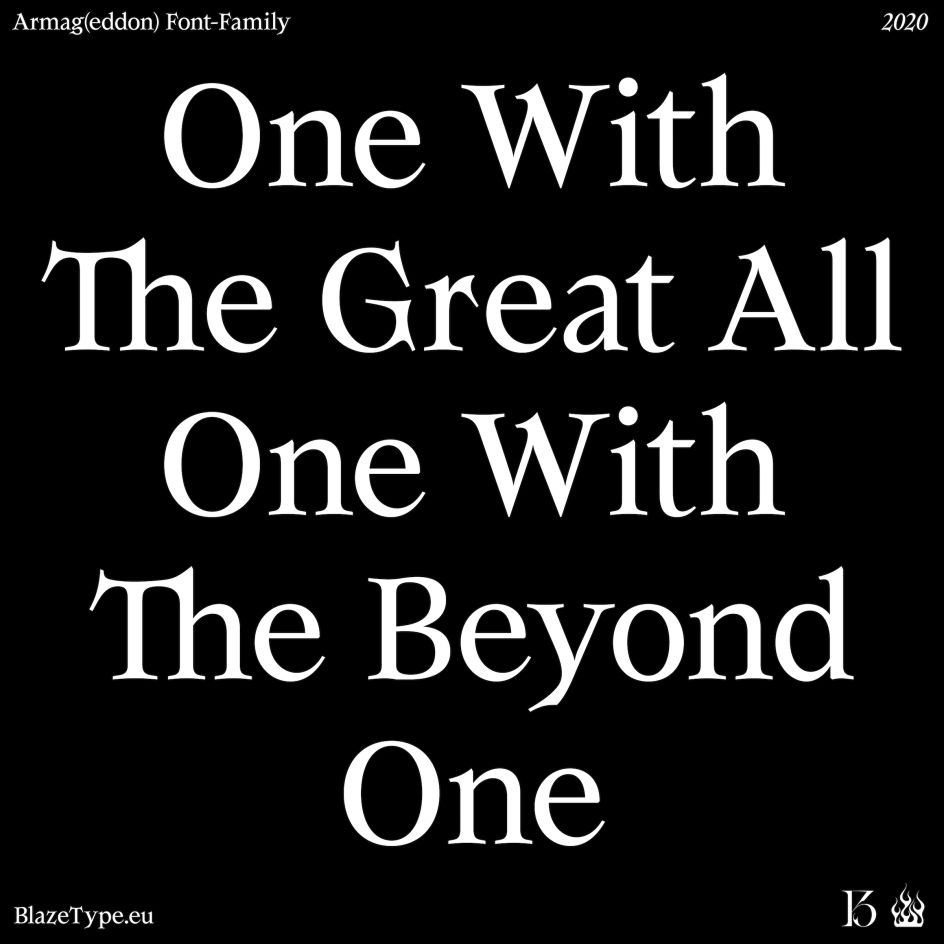 Meet Armag(eddon) – a Blaze Type font inspired by the end of the world ...