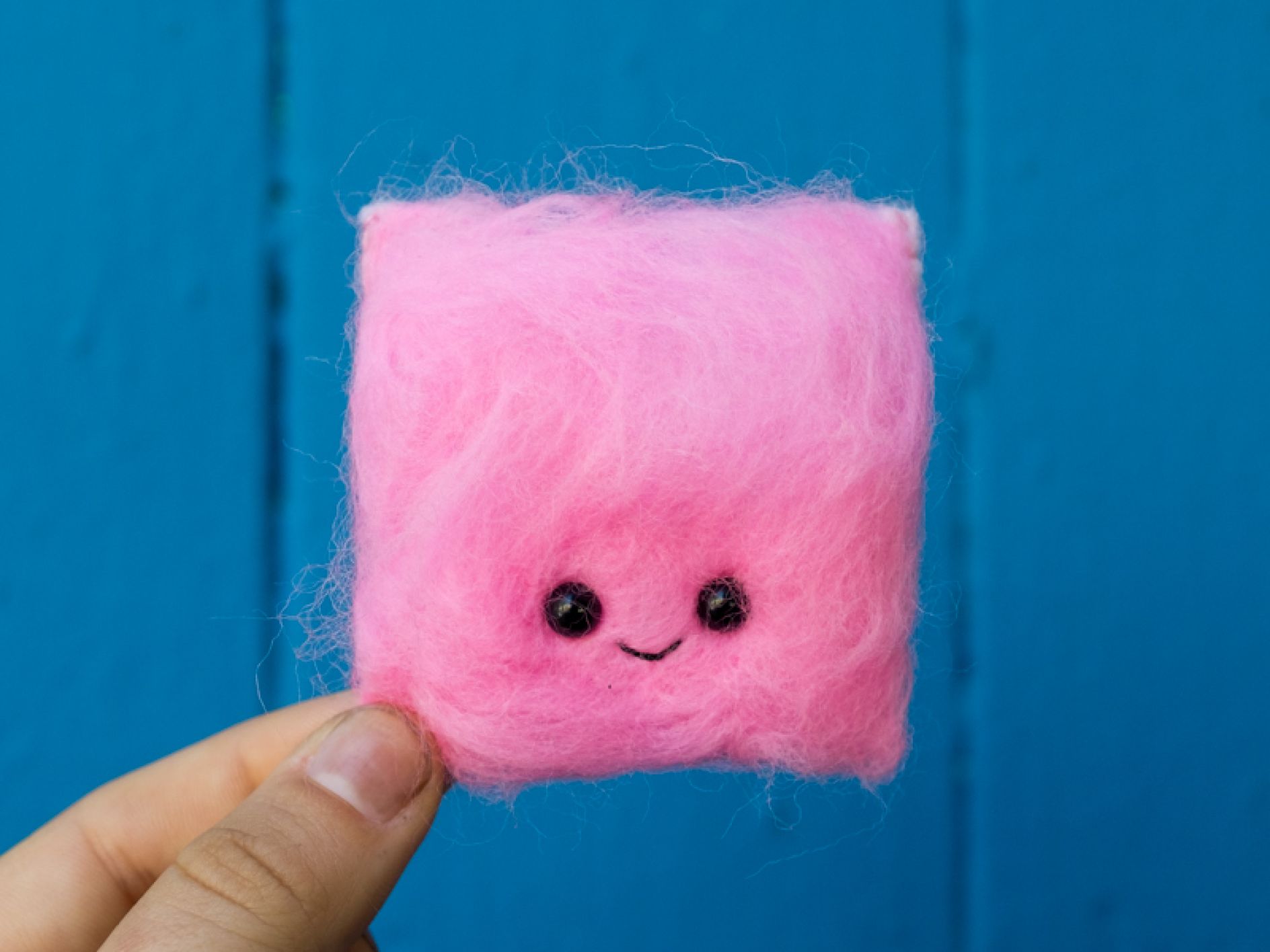 Felt Faces: Artist Becky Margraf crafts 100 little faces for 100 ...