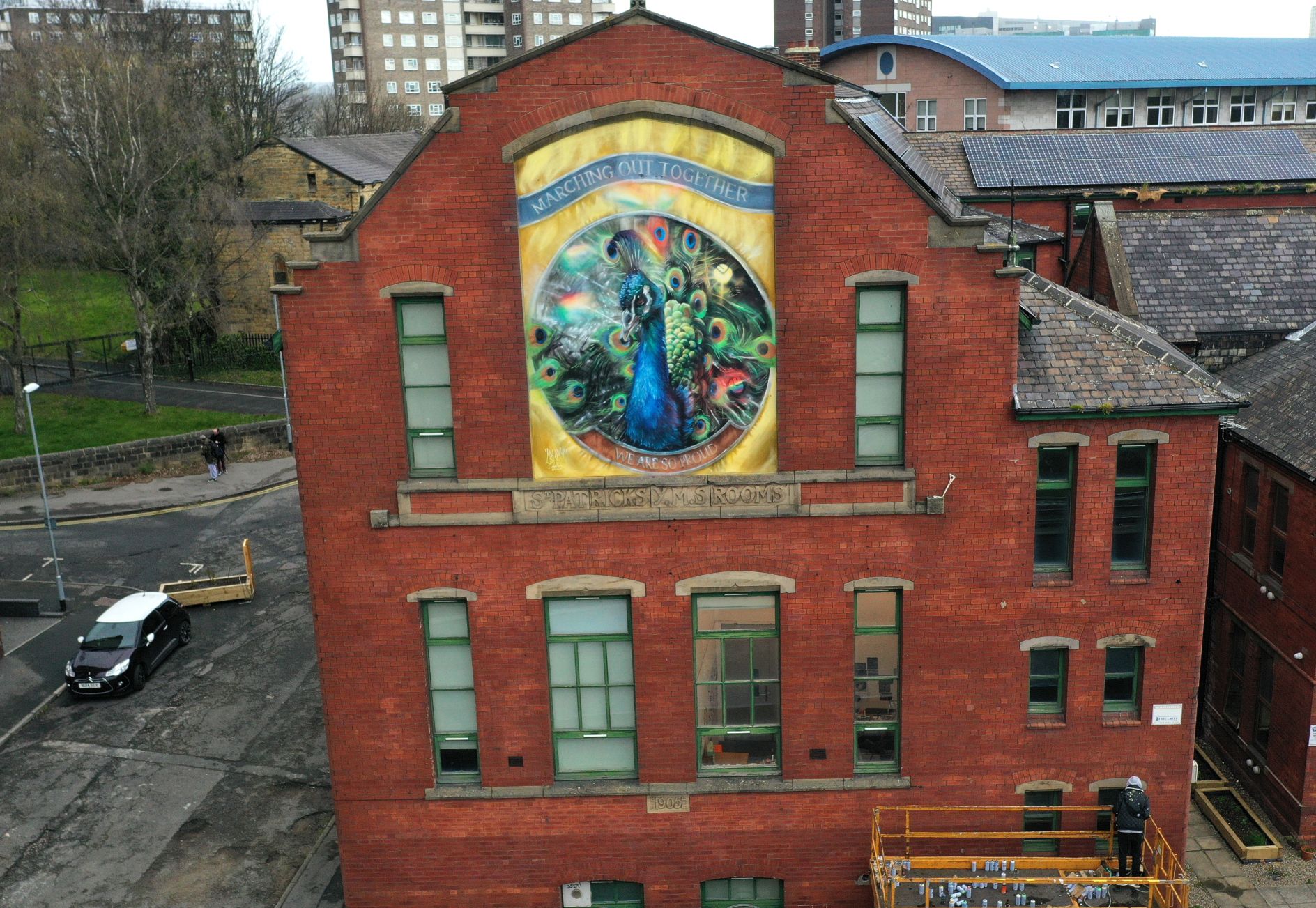 Cbloxx peacock mural celebrates LGBT+ inclusivity at Leeds United ...