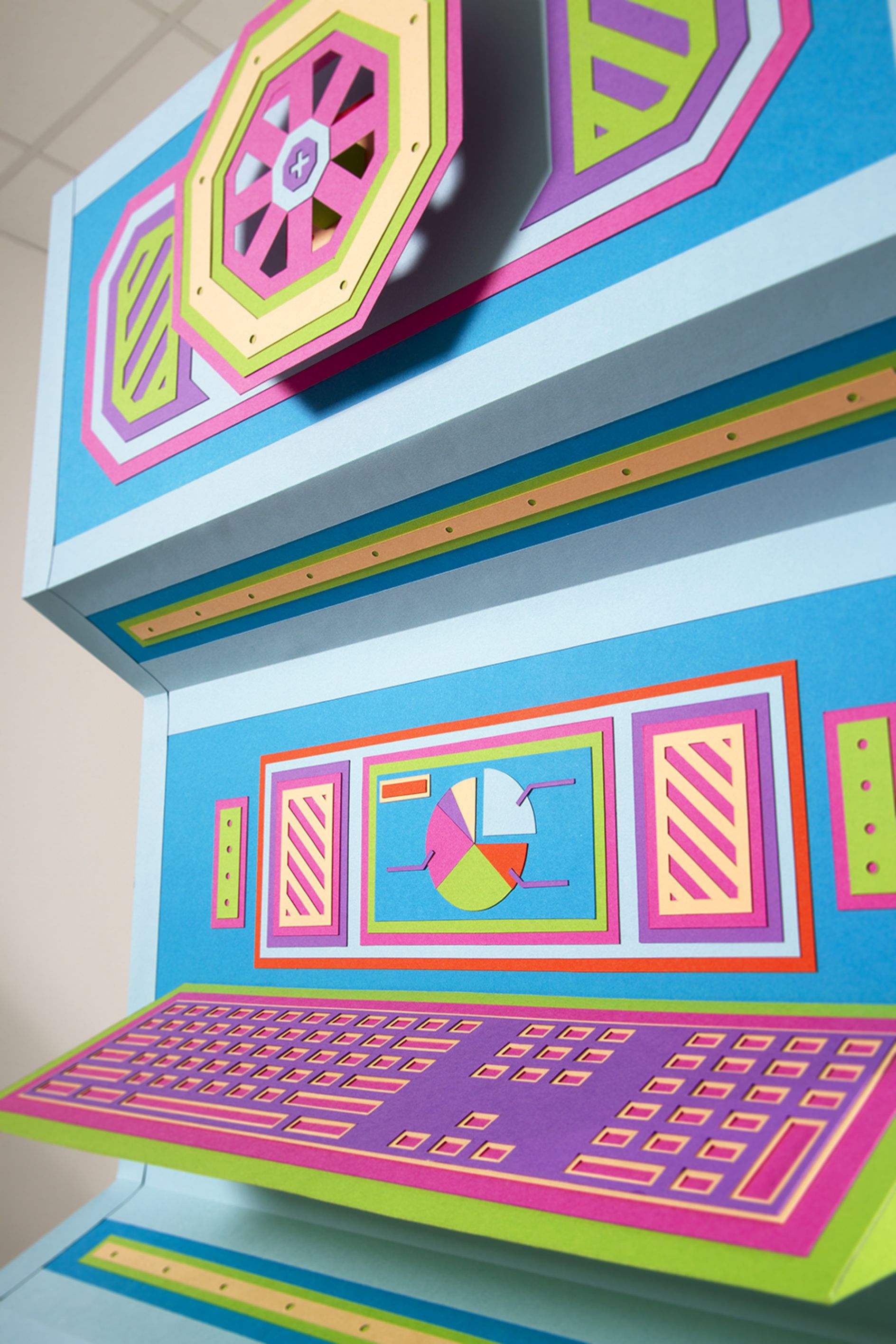 Handcrafted paper installations that burst with colour and insanely ...