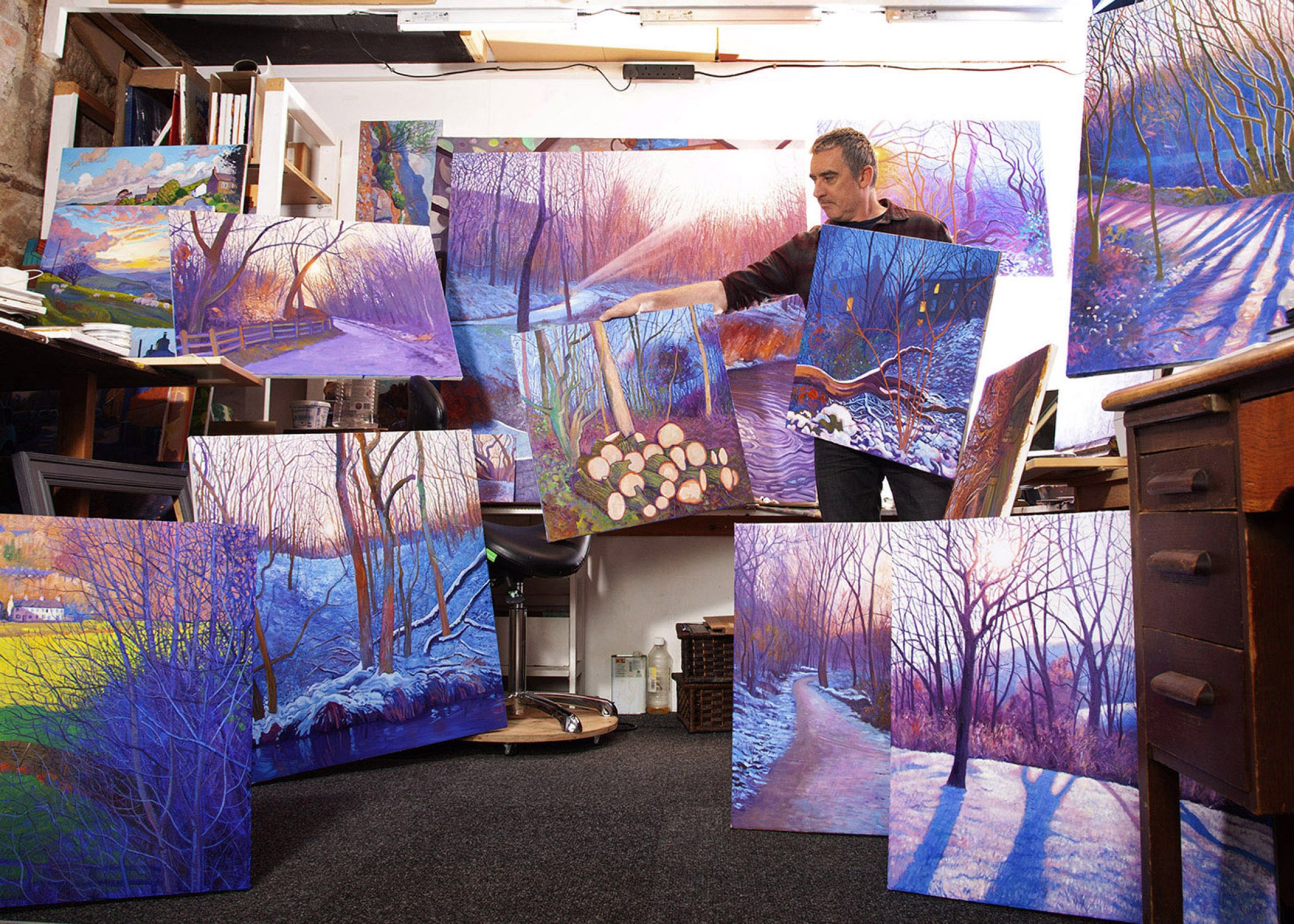Chris Cyprus' dream-like treescape paintings have been twenty years in ...