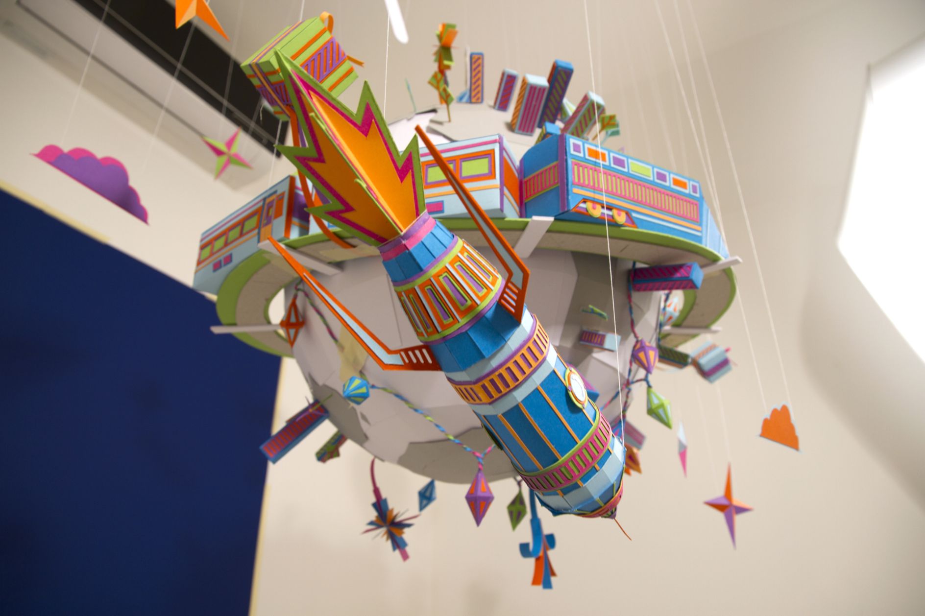 Handcrafted paper installations that burst with colour and insanely ...