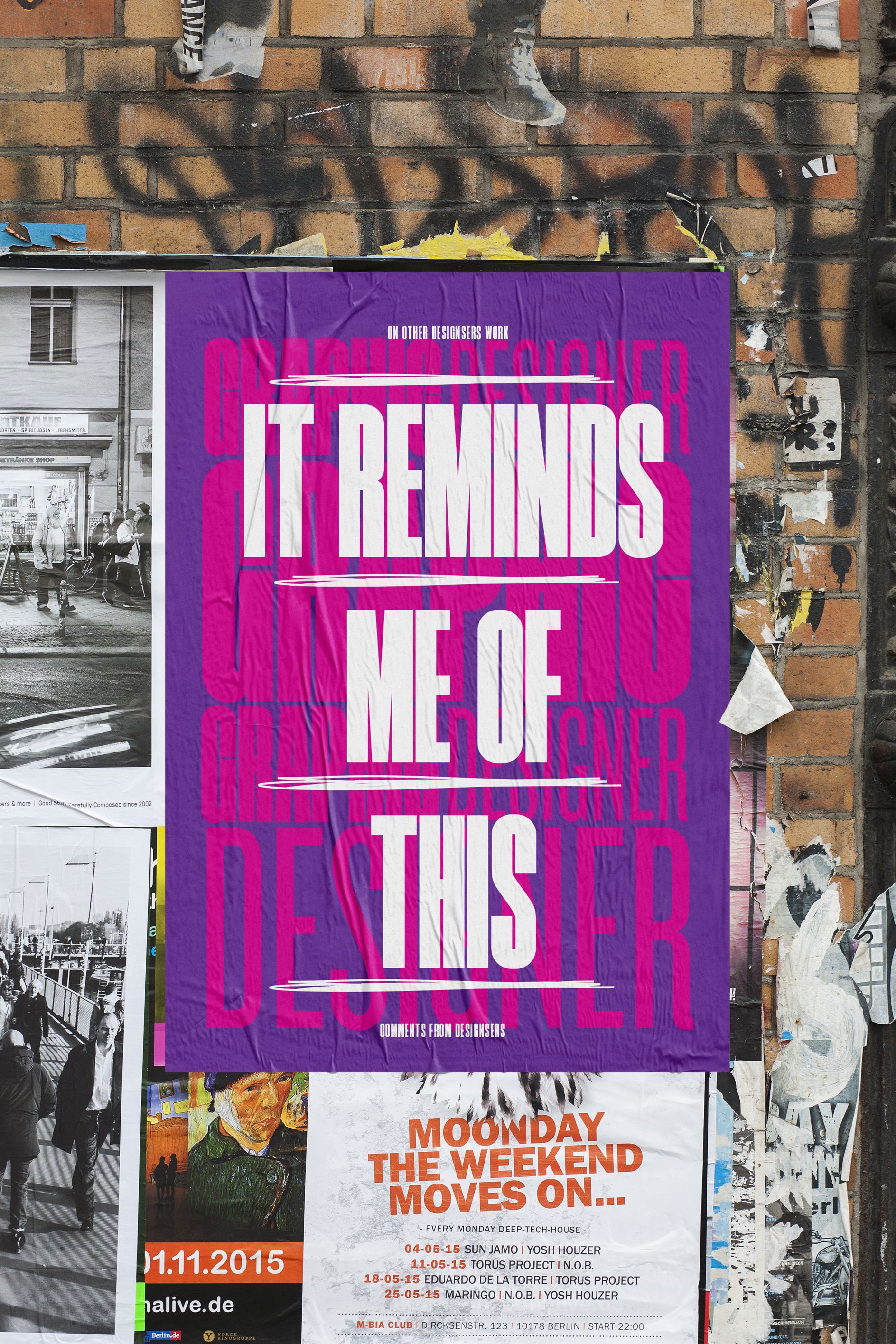 Typographic posters that look at the criticism designers face online ...