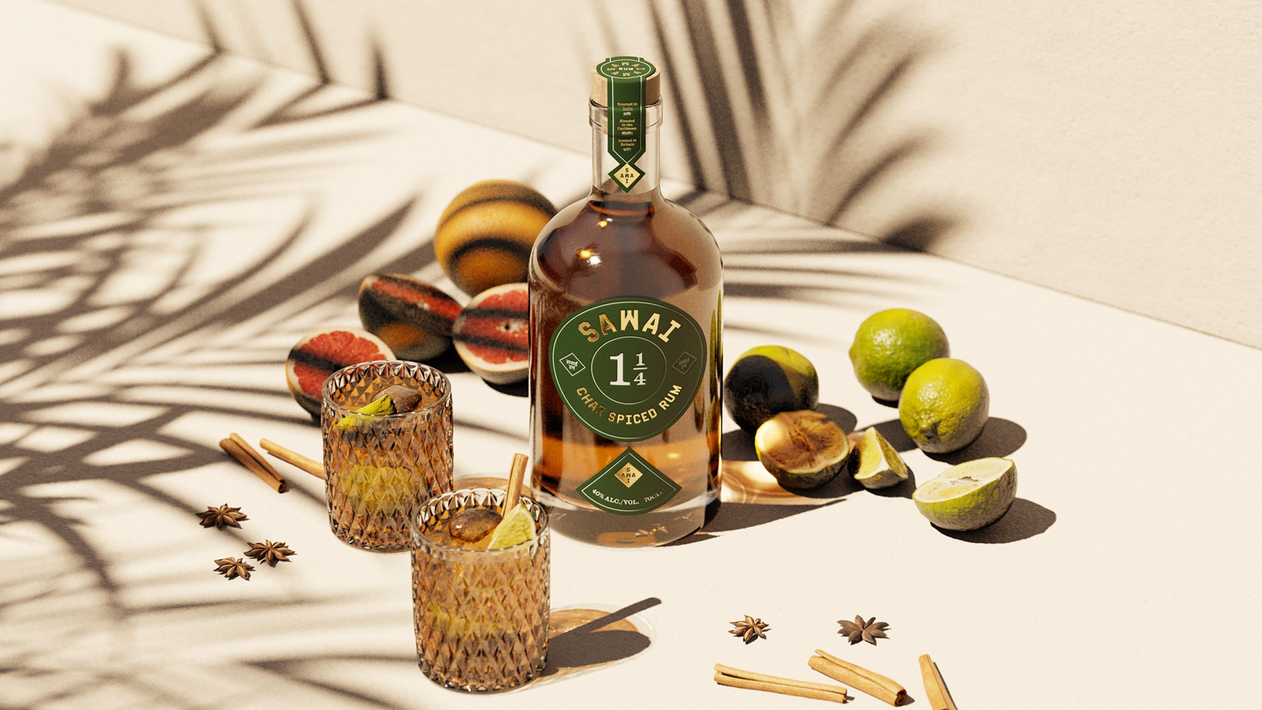 Studio DRAMA crafts identity for chai-spiced rum brand SAWAI | Creative Boom