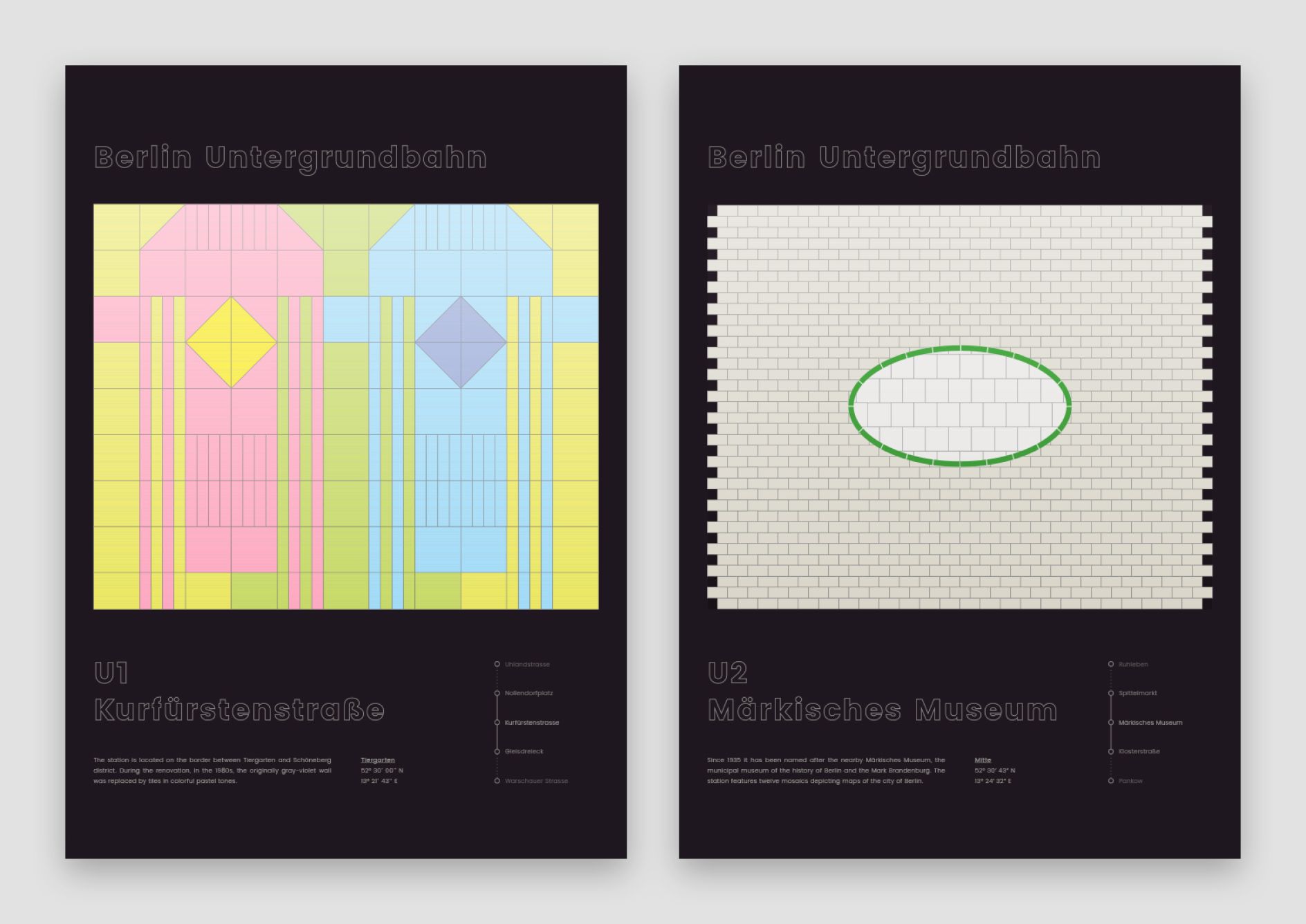 Federico Leggio pays tribute to Berlin's U-Bahn with graphic poster ...