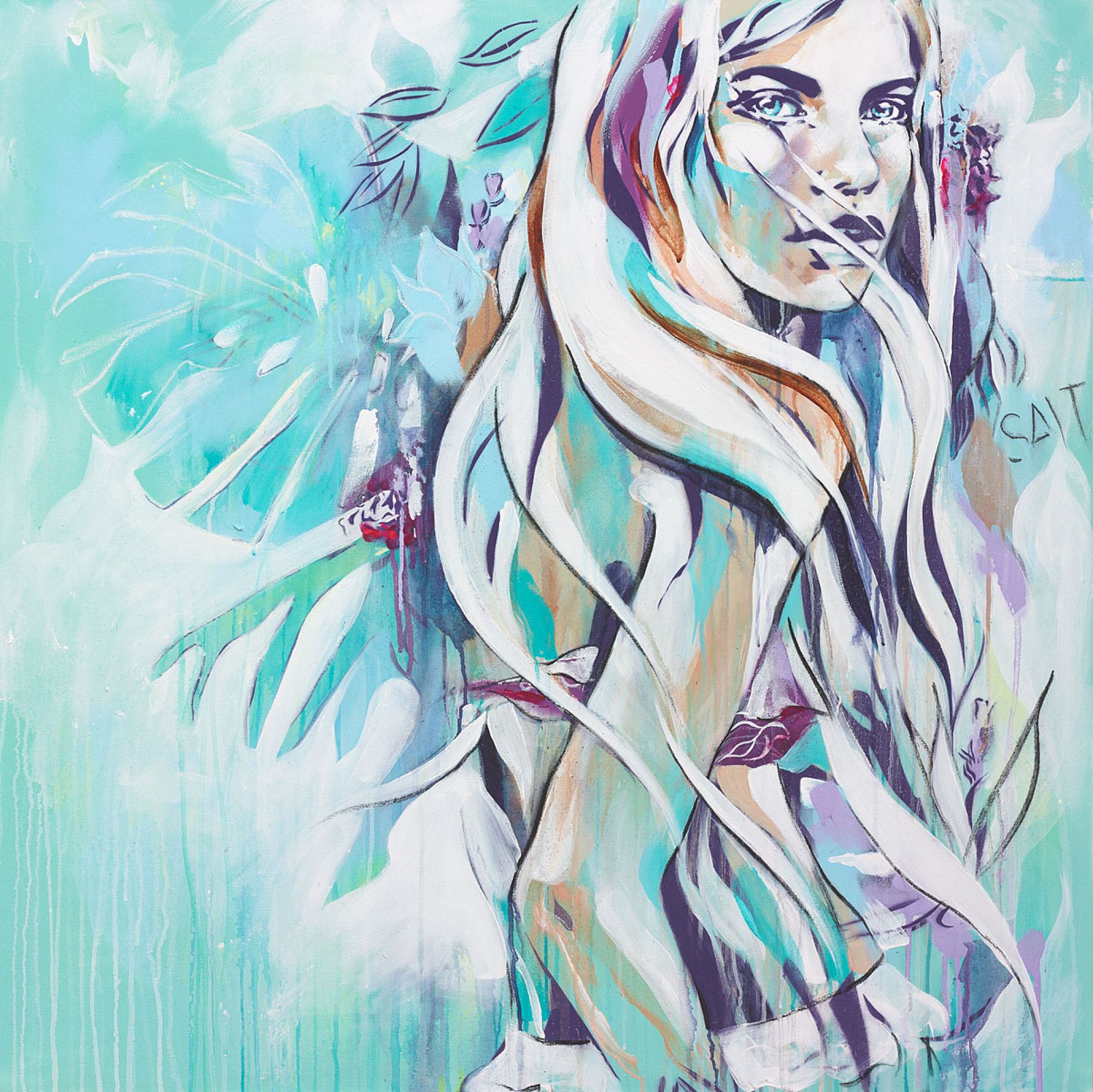 Natural, Beautiful & Strong: Urban street art portraits of tranquil ...