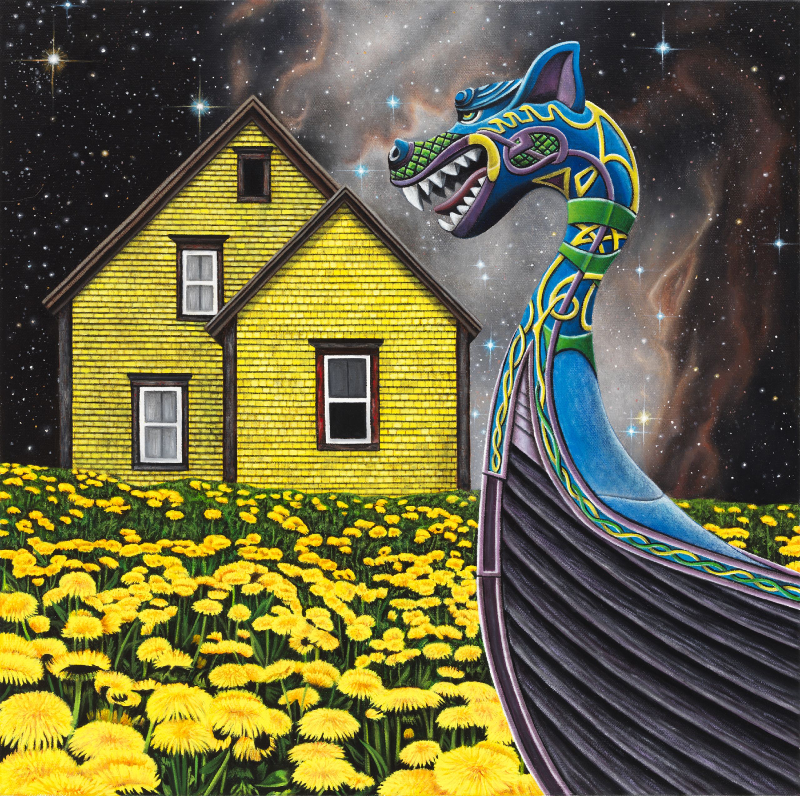 Nicole Gordon's dark and whimsical oil paintings find beauty in an ...