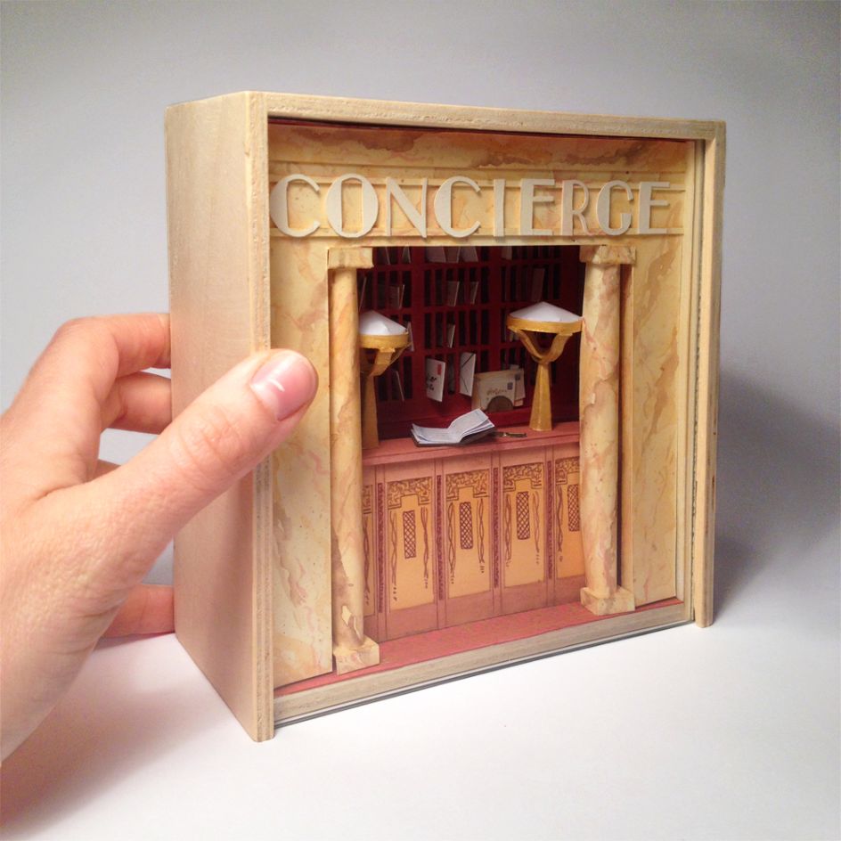 Wes Anderson inspired miniature worlds crafted entirely from paper and ...