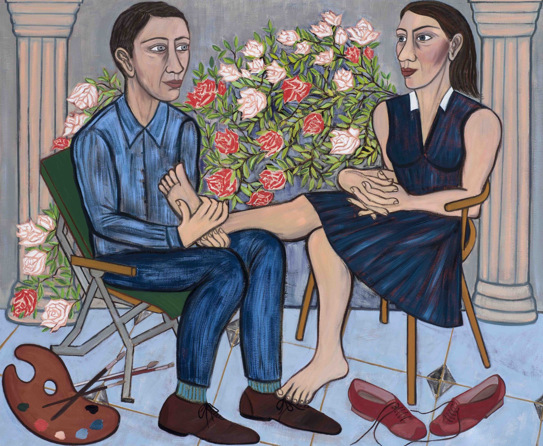 Eileen Cooper's new paintings focus on women 'getting ready' in private ...
