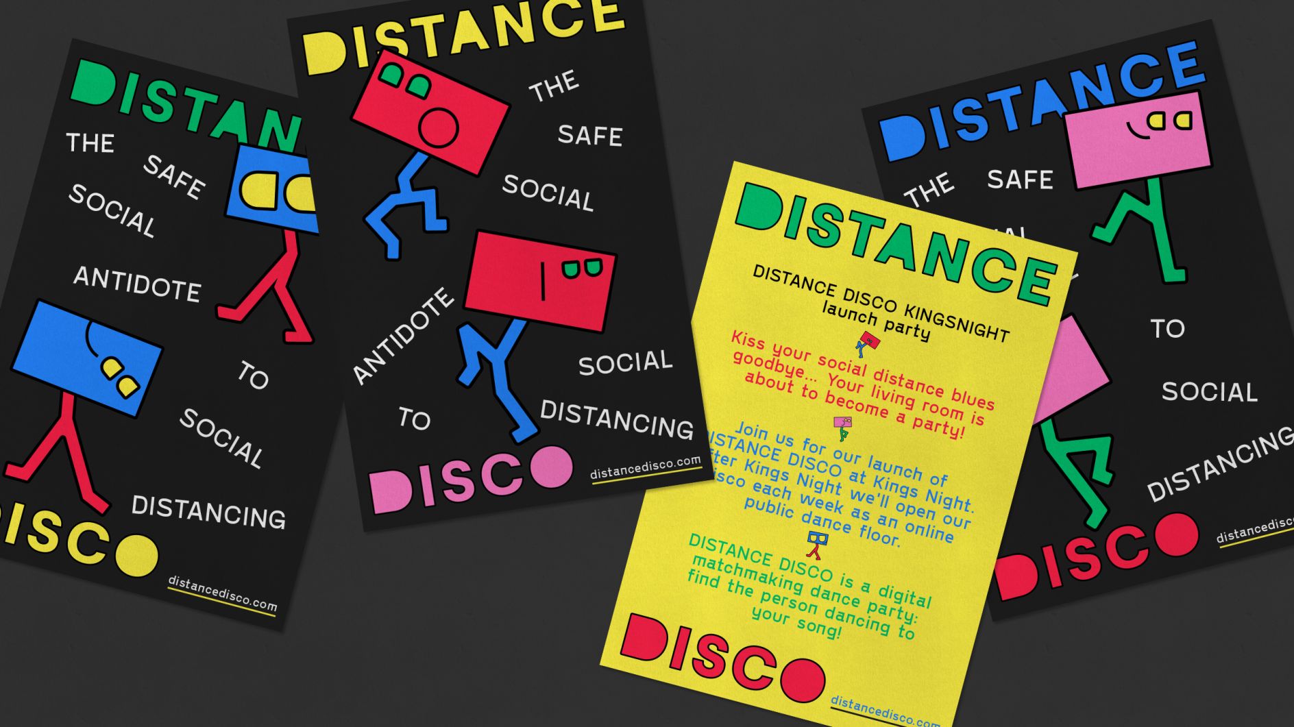 TIN's identity for the Distance Disco, an online dancing game as the ...