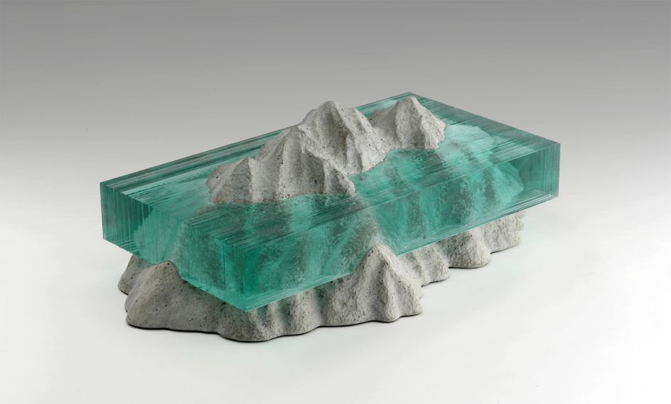 Amazing sheets of glass cut into stunning layered ocean scenes ...