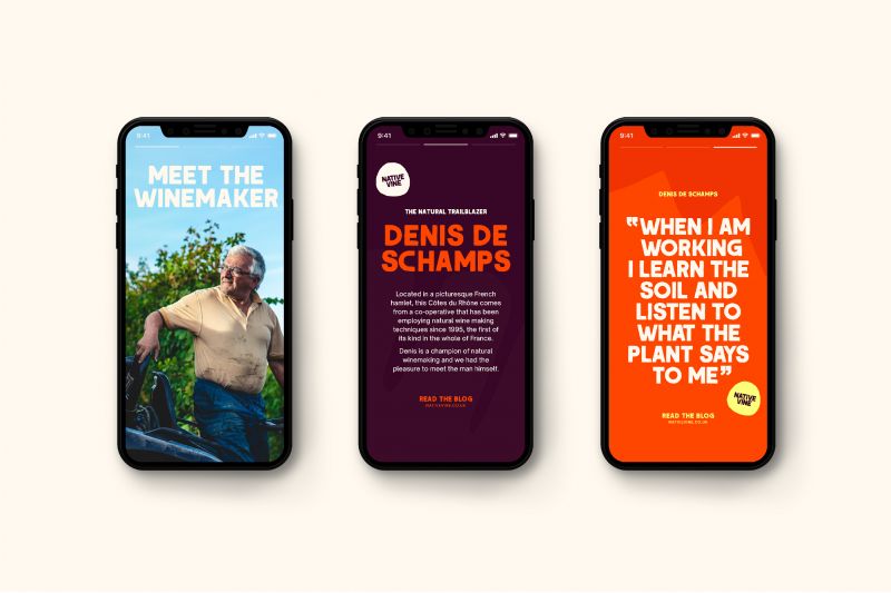 Fiasco's new identity for Native Vine captures the colours, flavours ...