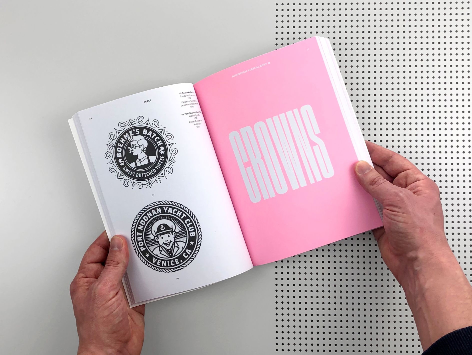 Counter-Print's latest Modern Heraldry is a book featuring seals ...