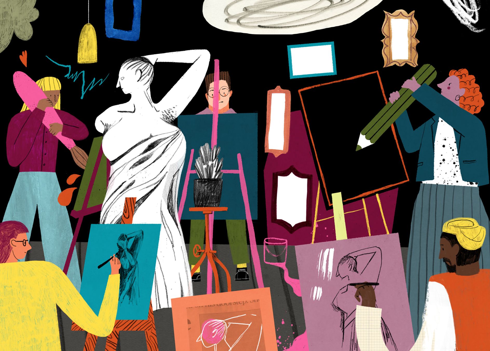 Harry Woodgate's richly textured illustrations that burst with energy ...