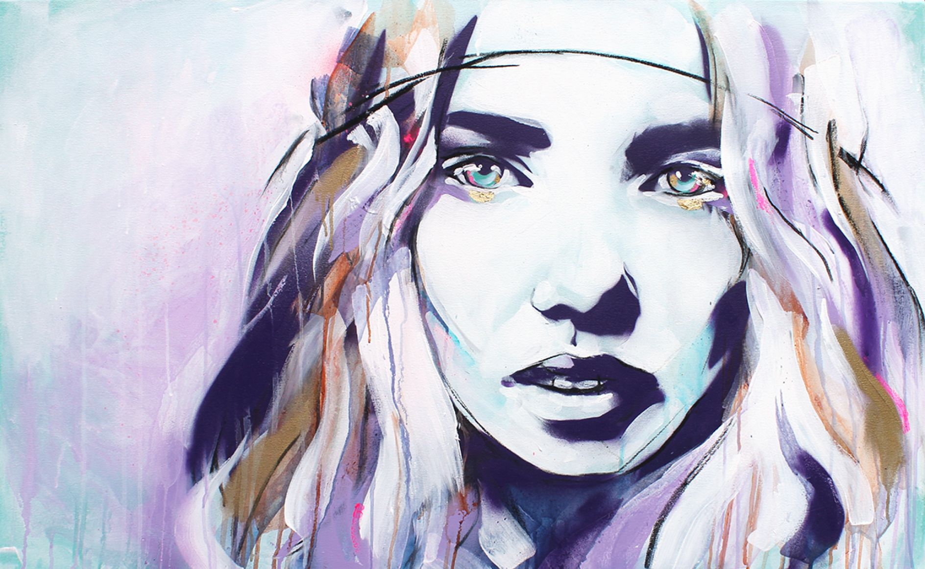 Natural, Beautiful & Strong: Urban street art portraits of tranquil ...