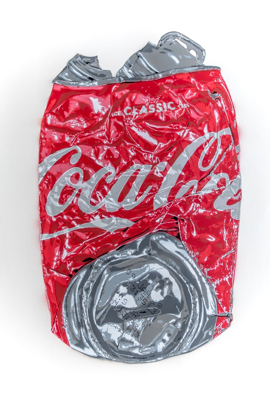 Logan Moody's paintings of crushed cans, crisp packets and candy ...