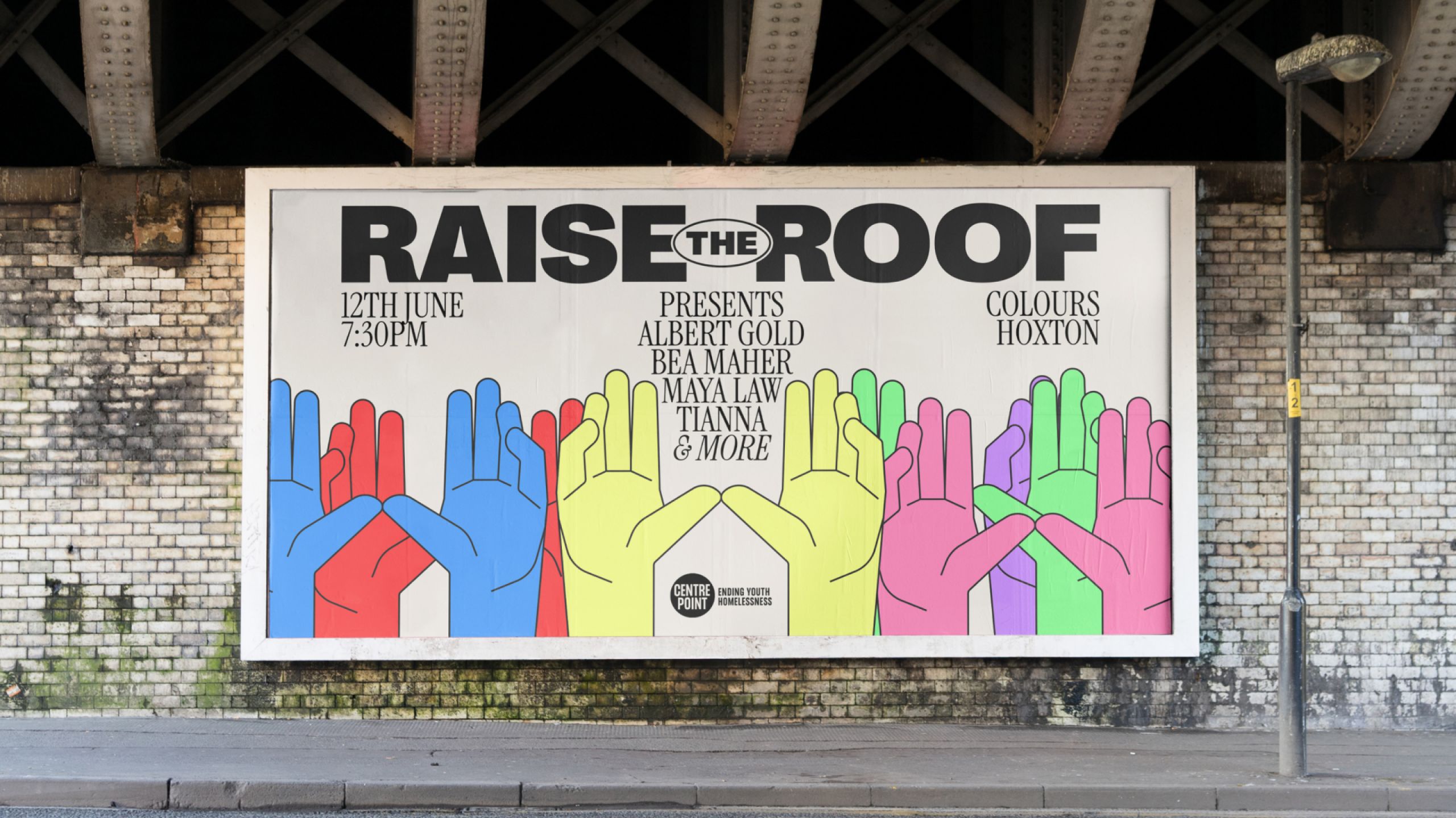 Kit Studio crafts a vibrant identity for Raise the Roof, a music-led ...
