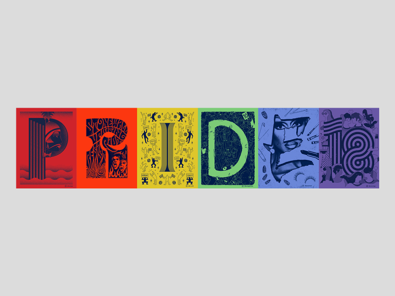 A Pride-themed series of screenprints commissioned by Facebook to ...