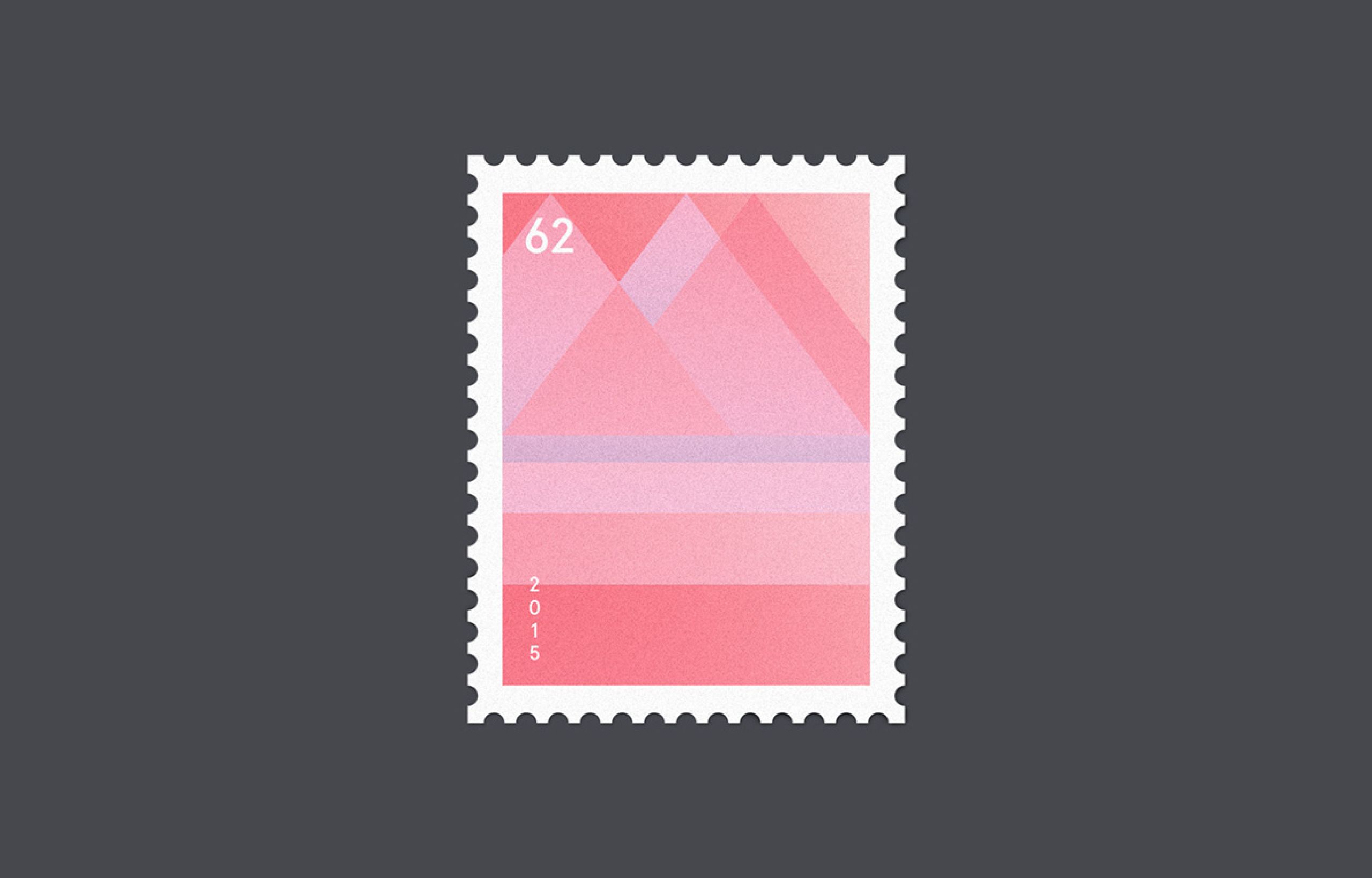 Designer creates series of geometric stamps inspired by the alphabet ...