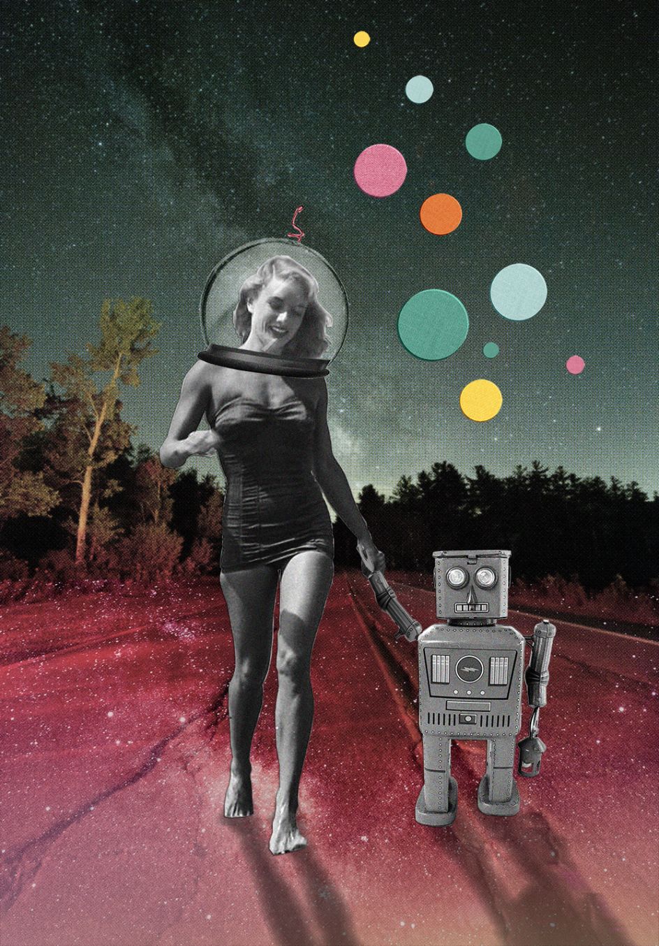 Retro-inspired digital collages by Joe Simpson that imagine a more ...
