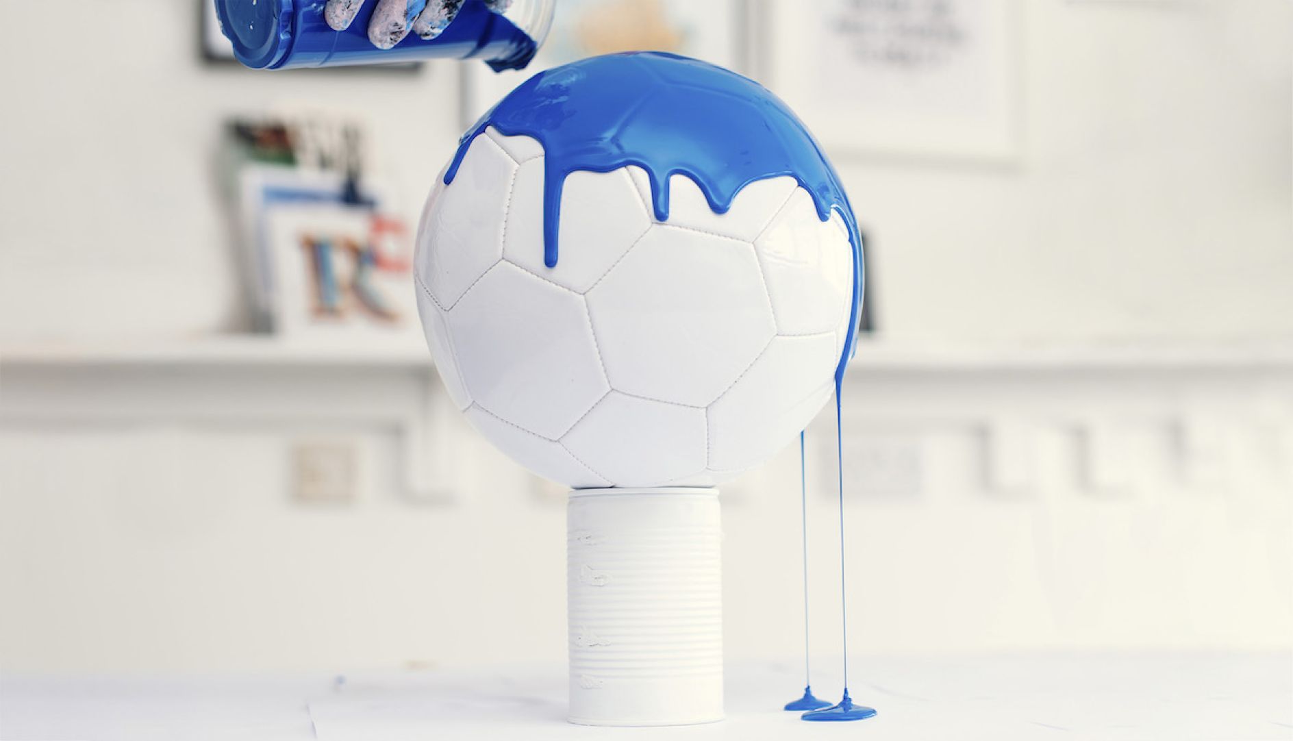 Typographer, paint-pourer and football nut Craig Black creates ...