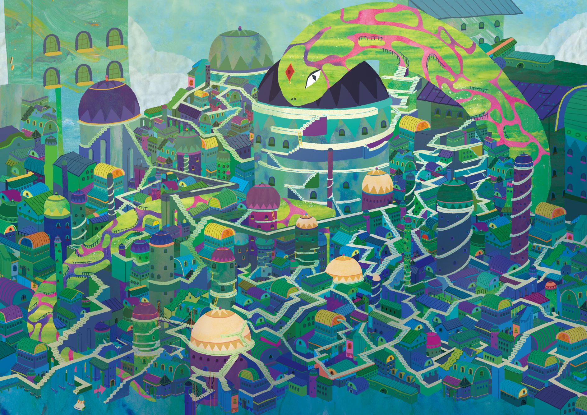 'Drawing is like therapy': illustrator Jun Zhou on creating delightfully satisfying puzzle ...