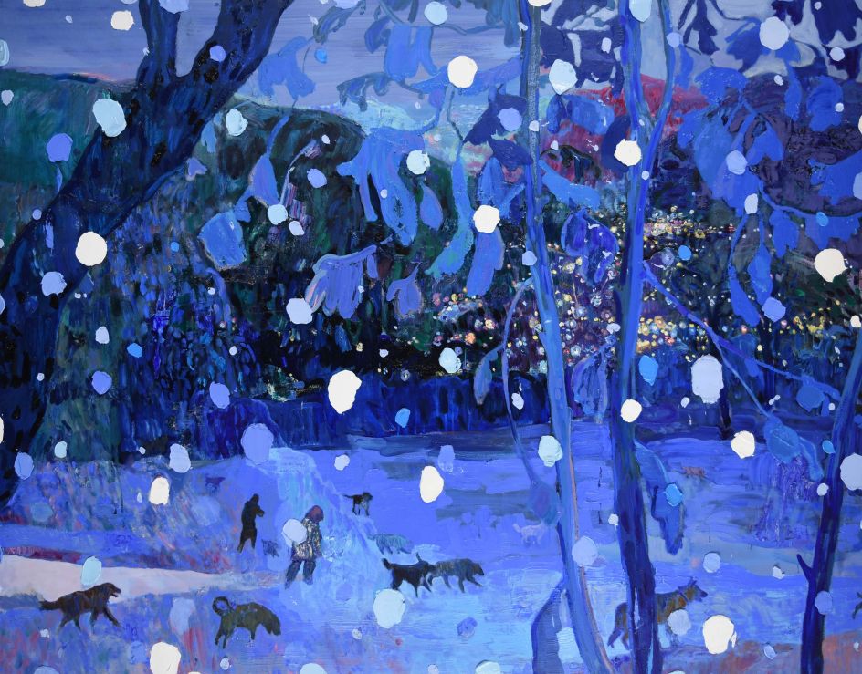 Twilight-lit paintings by Ben Reeves inspired by a Canadian childhood ...